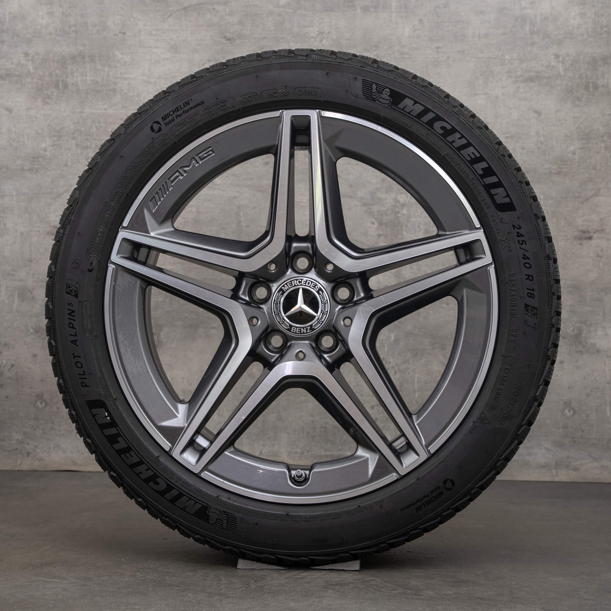 AMG Mercedes Benz C Class W205 C43 C450 Sport winter wheels 18 inch tires