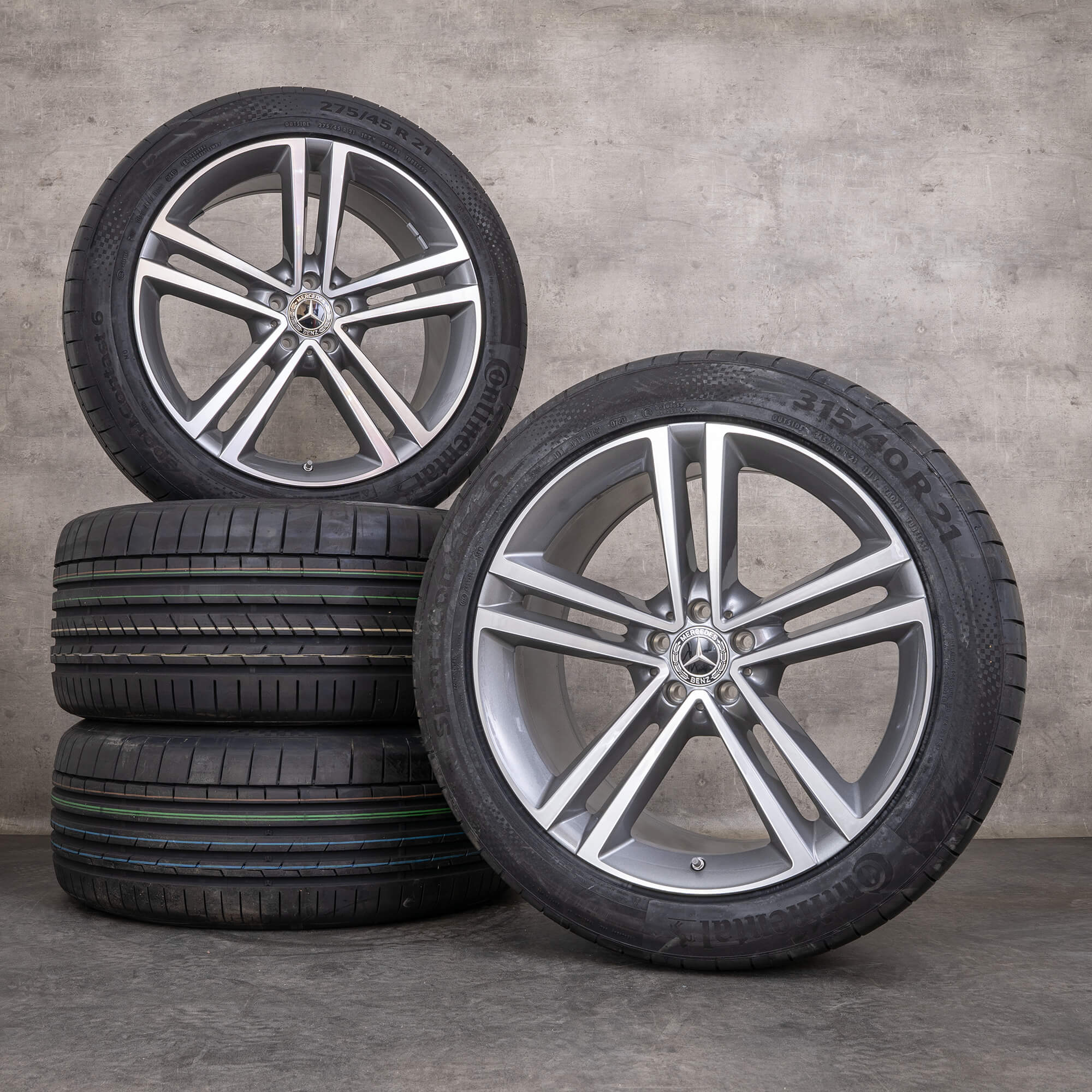 OEM Mercedes Benz GLE snow tire packages 21 inch V167 Rim A1674010300 ...
