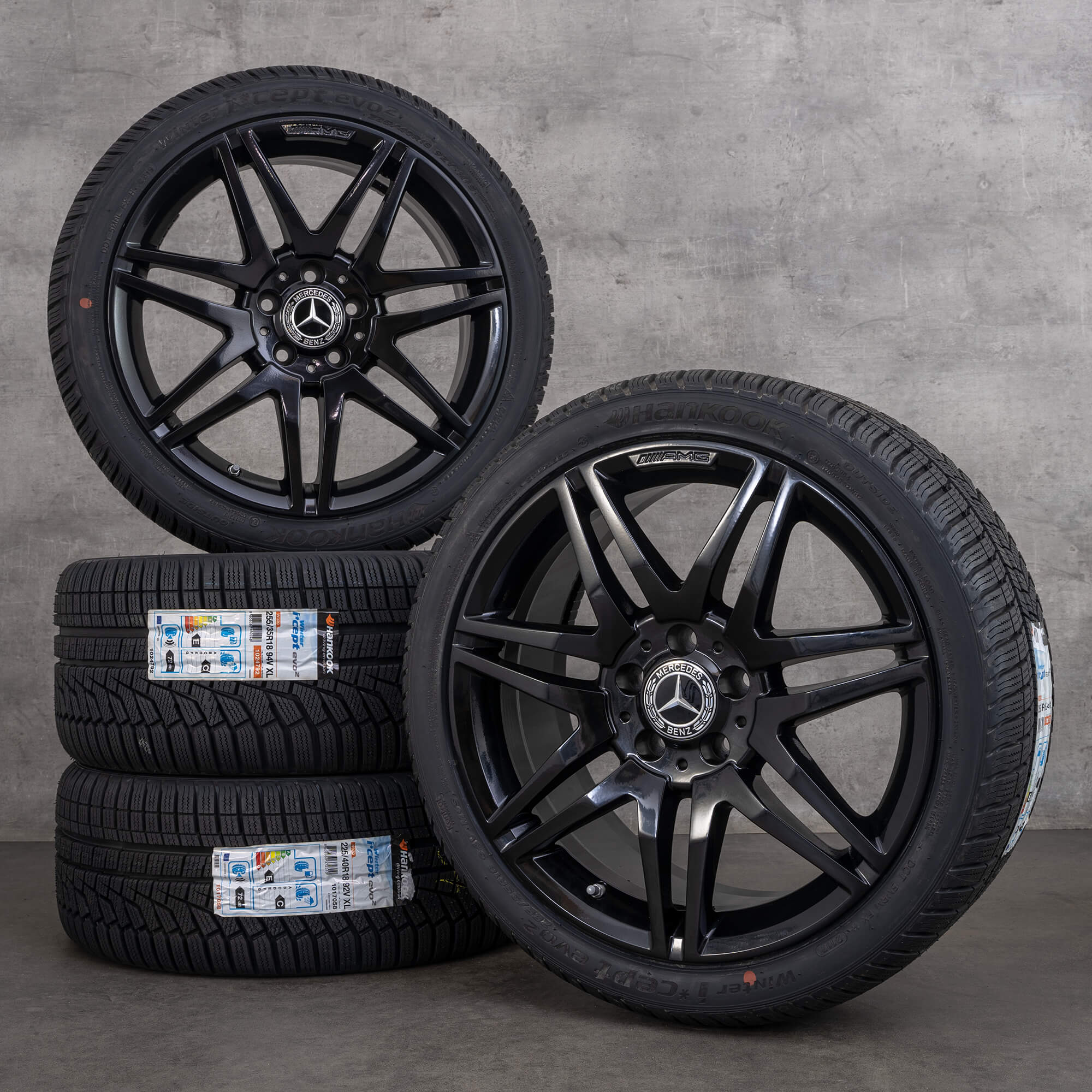 AMG Mercedes C-Class W204 S204 C204 winter wheels 18 inch tires rims