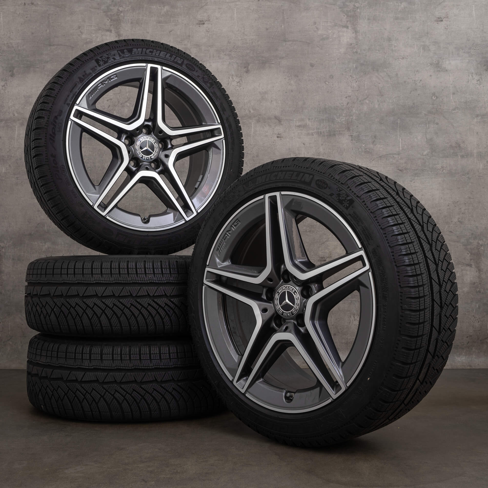 OEM Mercedes Benz C-Class AMG winter wheels 18 inch C43 C450 Sport W205 ...