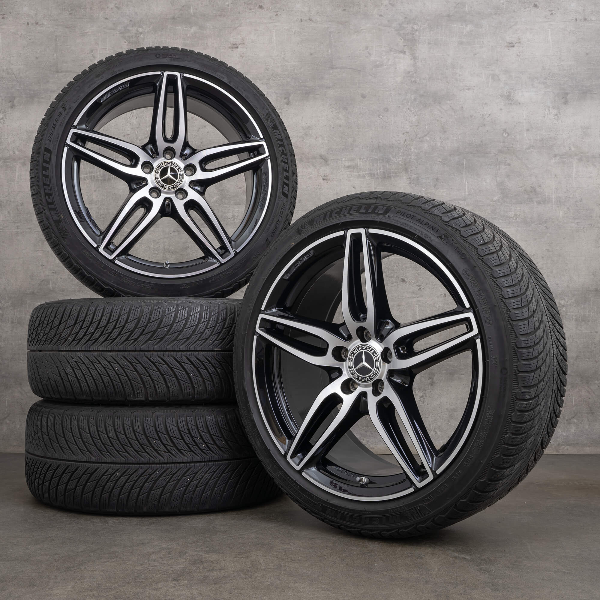 AMG Mercedes Benz E-Klasse E43 E53 W213 S213 A238 vinterhjul 19-tommers ...