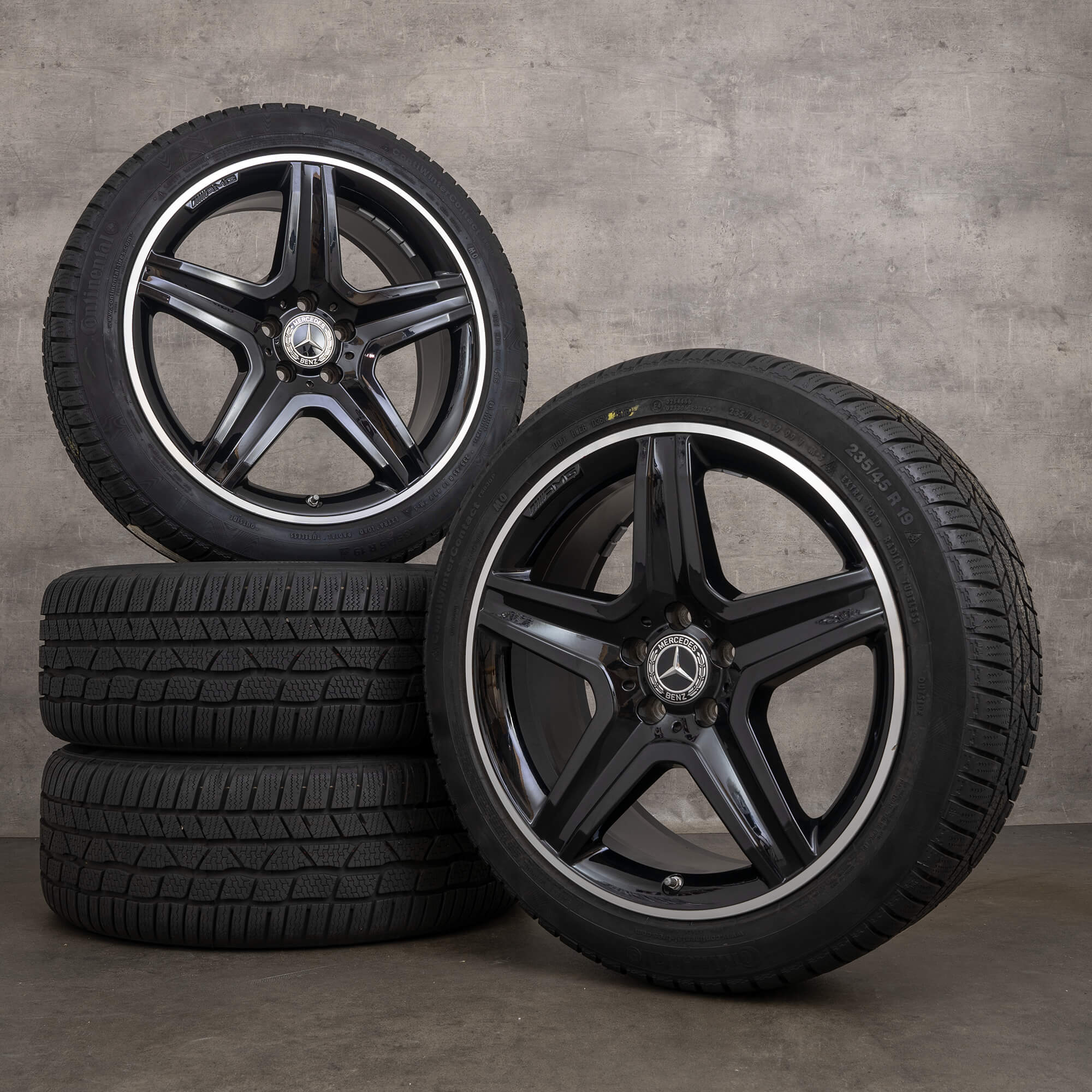 AMG 19 inch Mercedes Benz rims GLA X156 winter tires winter wheels A1564010600