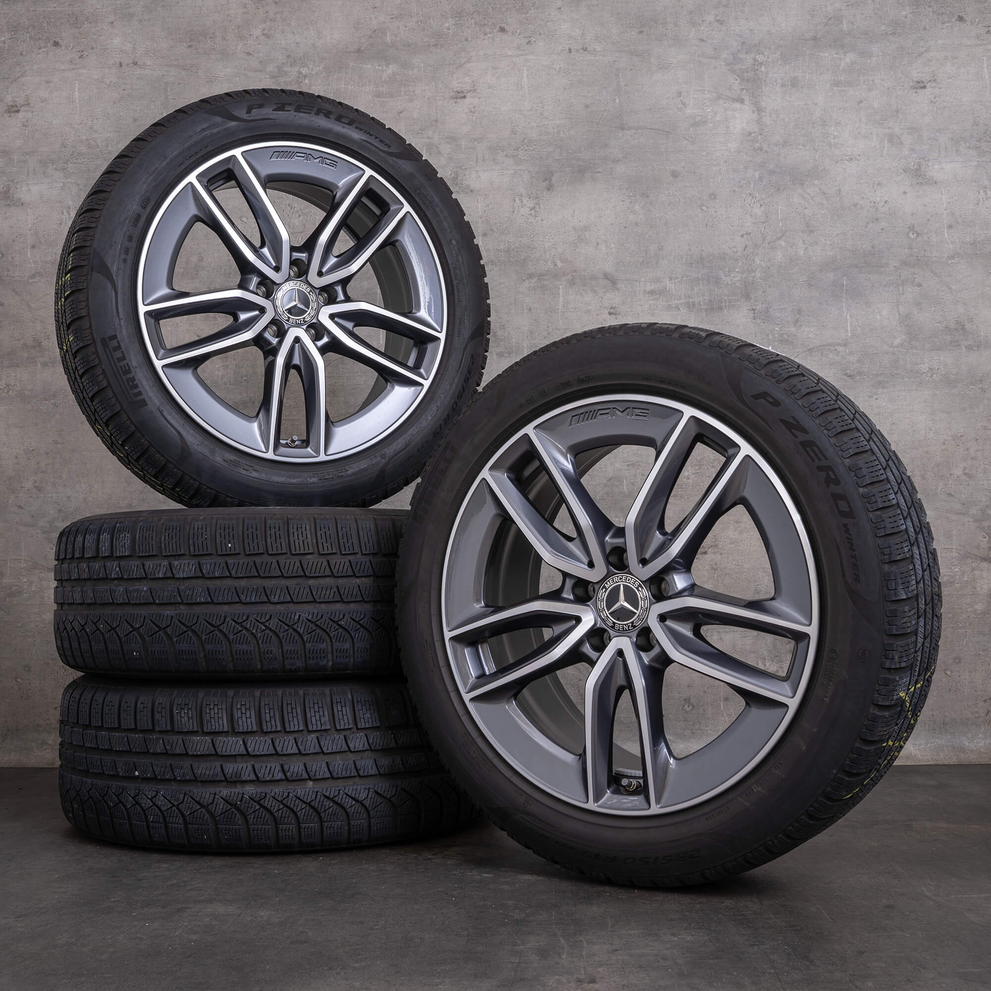 OEM Mercedes Benz GLA GLB 35 45 & S AMG snow tire packages 19 inch H247 ...