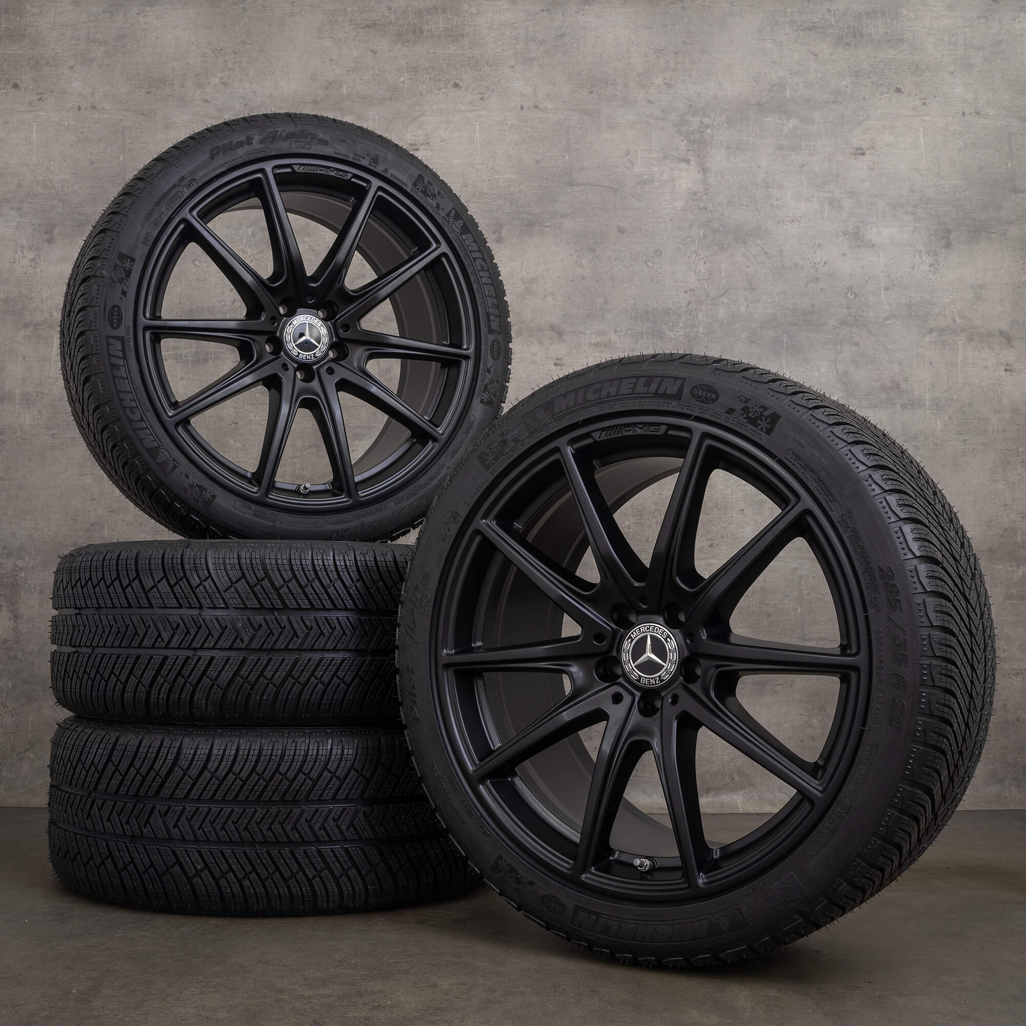 OEM AMG Mercedes Benz S Class W222 S63 S65 20 inch rims winter tires ...