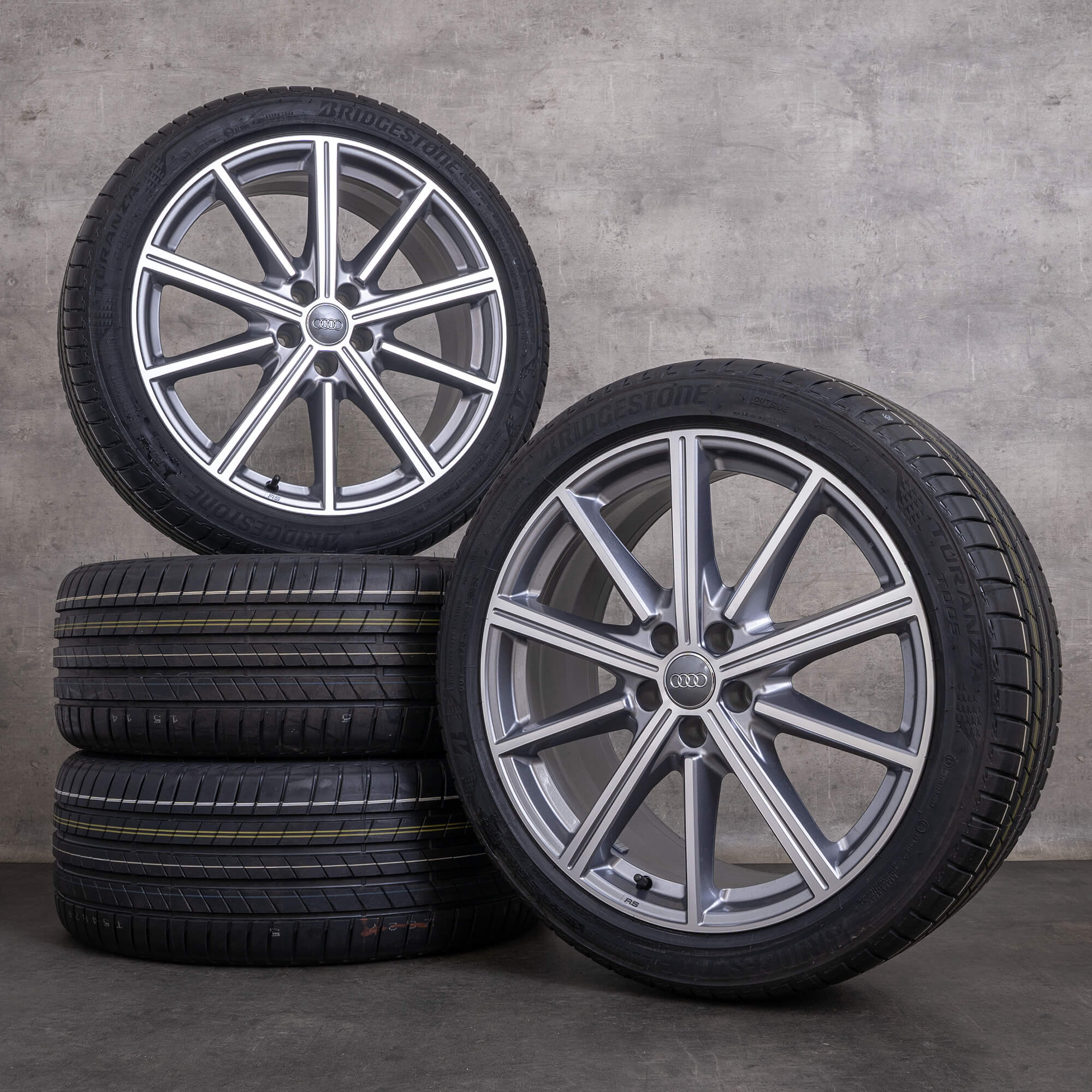OEM Audi A6 S6 rims 20 inch 4K C8 summer wheels 4K0601025AR anthracite ...