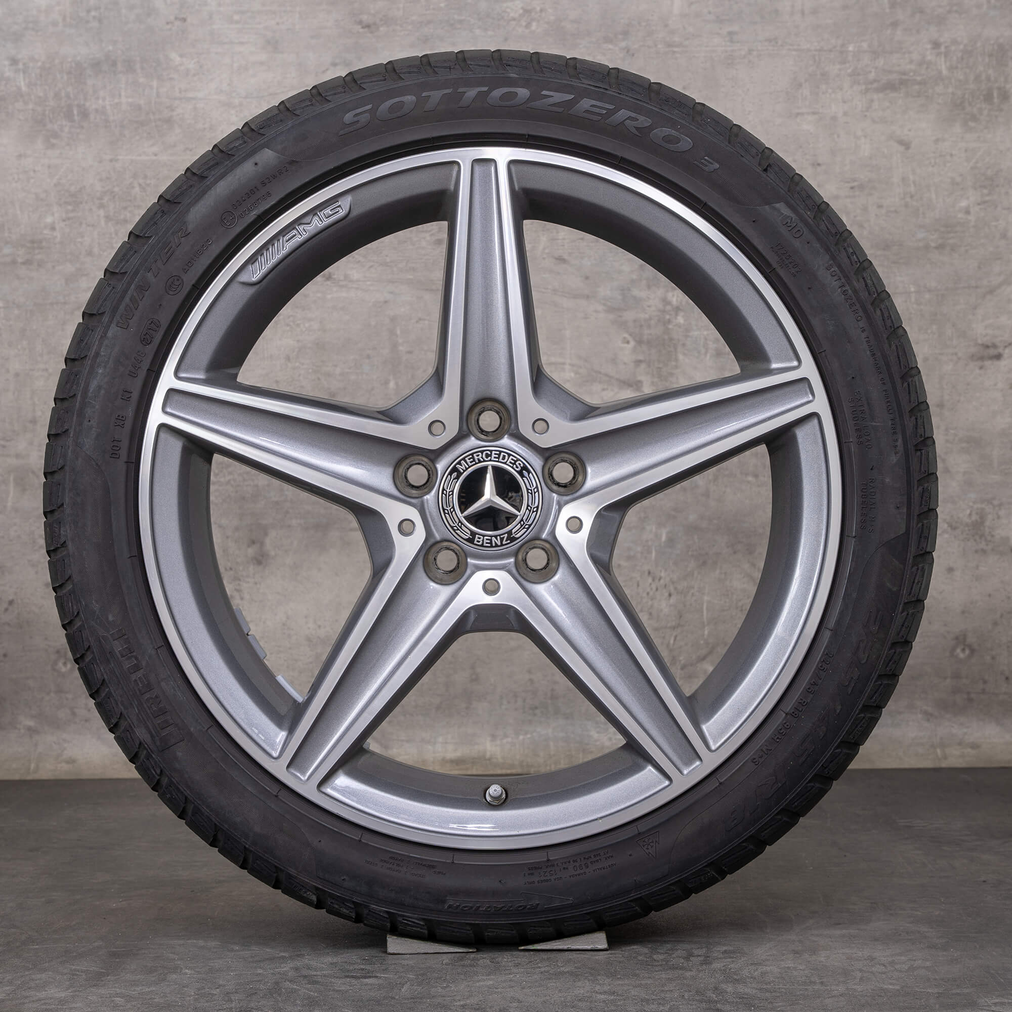 Original Mercedes Benz C-Klasse AMG Winterräder 18 Zoll W205 S205 C205 ...