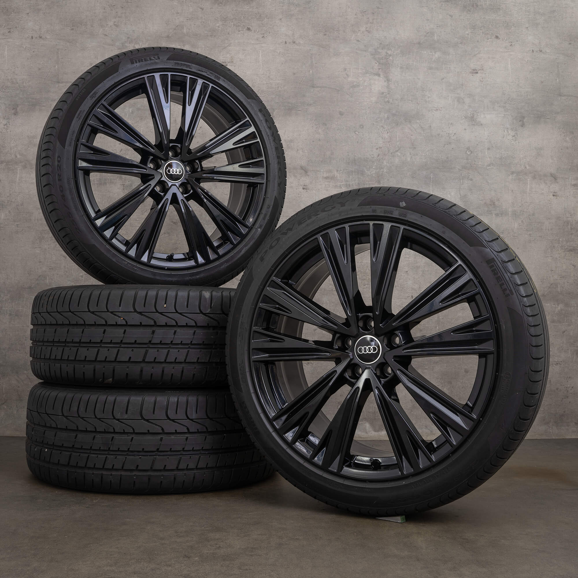 OEM Audi A6 S6 4K C8 F2 20 inch summer tires rims 4K0601025J aluminum ...