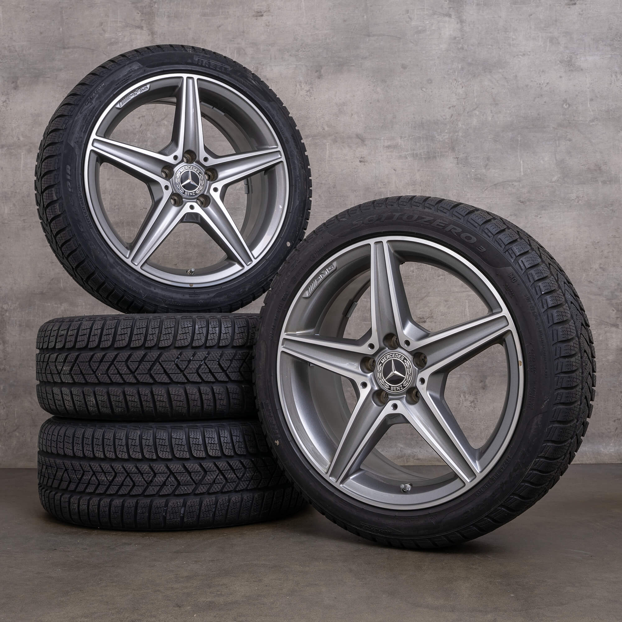 OEM Mercedes Benz C-Class AMG winter wheels 18 inch W205 S205 C205 A205 ...