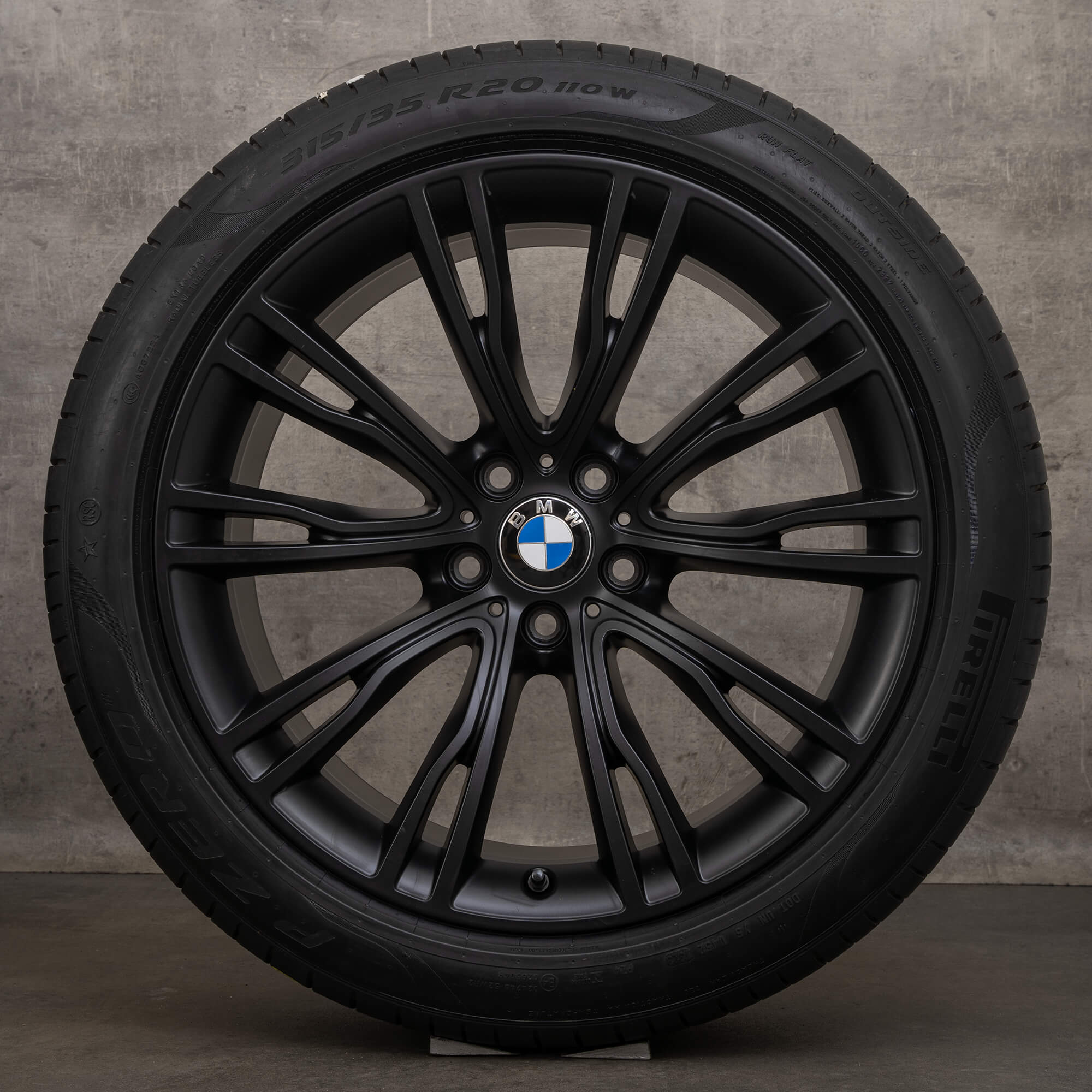 Original BMW X5 E70 F15 X6 F16 20 inch winter tires 551 rims 7847310 ...