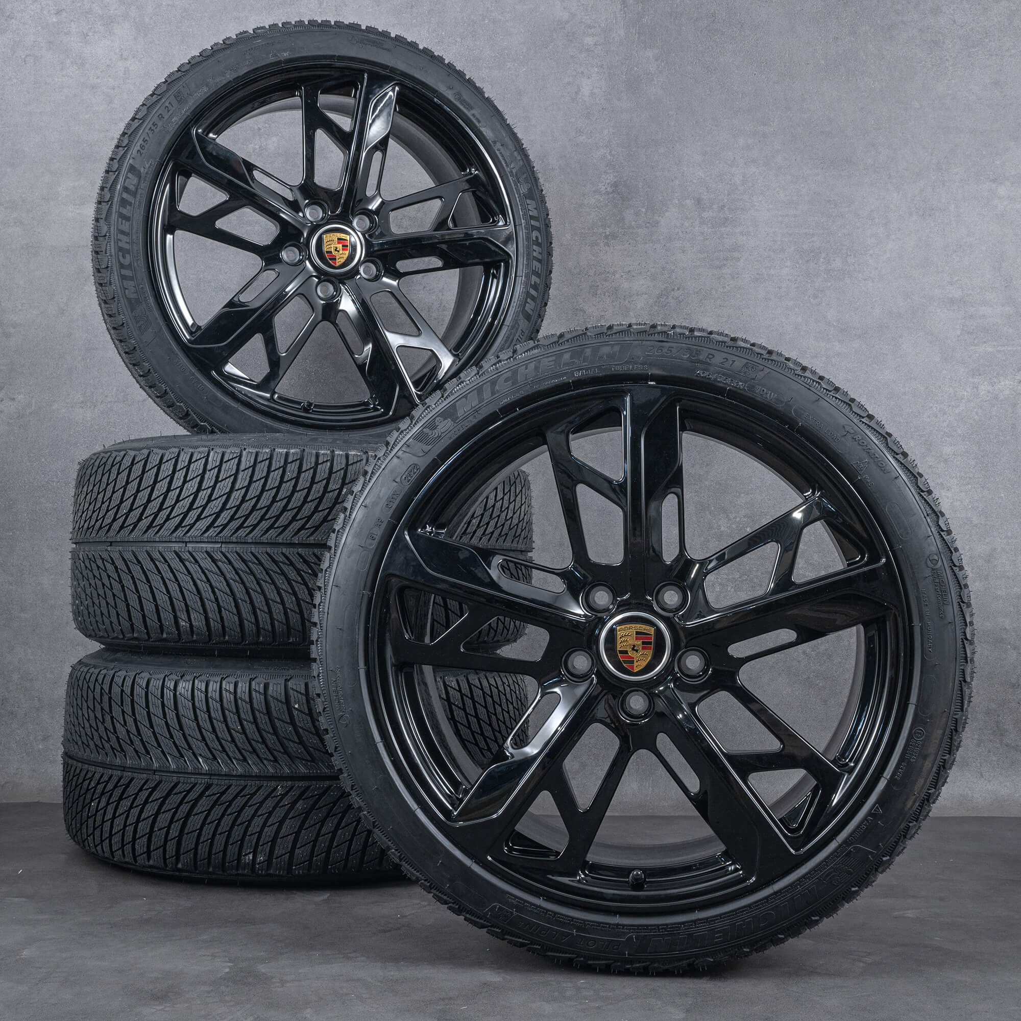 OEM Porsche Taycan snow tire packages 21 inch 9J1 Turbo & S 4S Cross ...