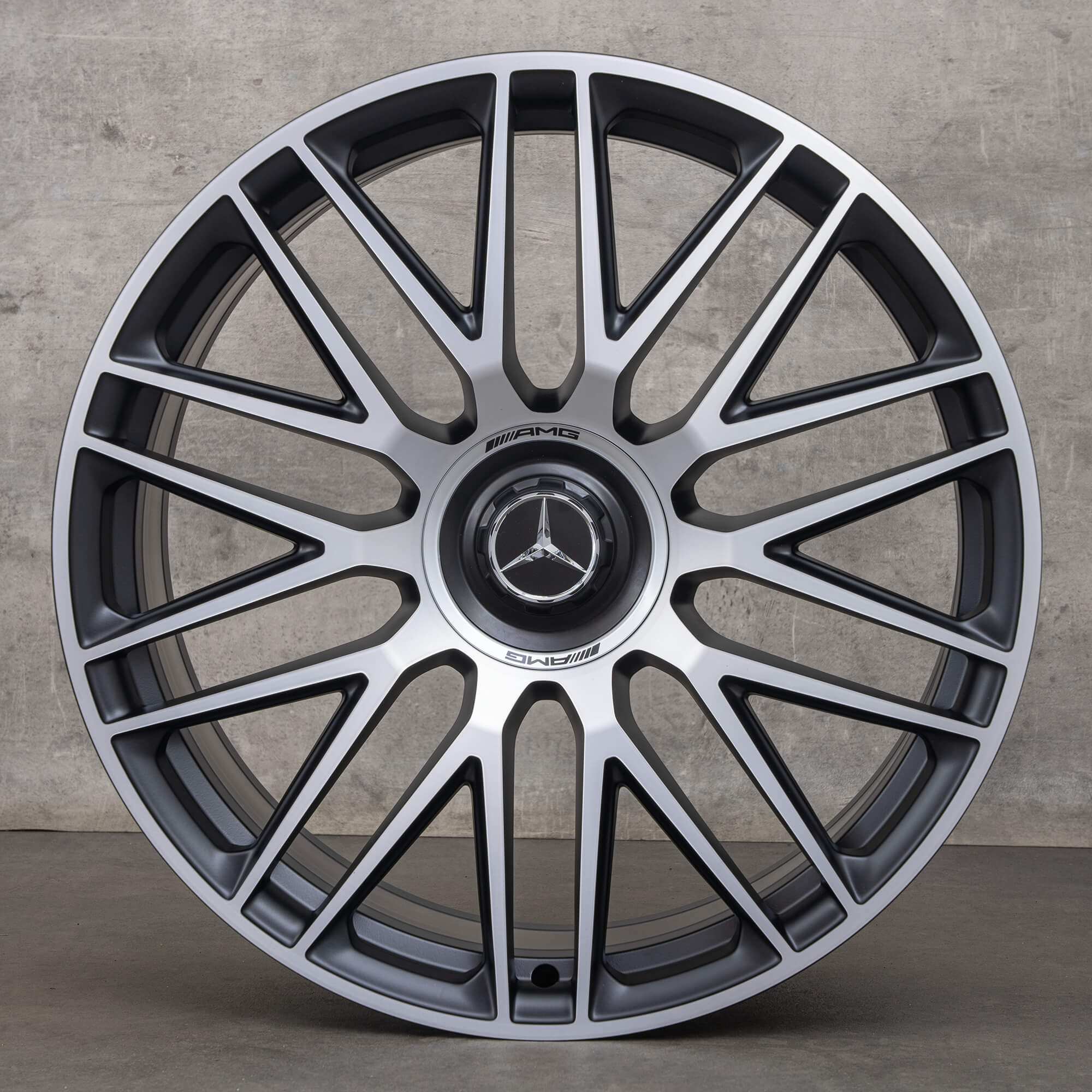 Original AMG Mercedes S Class W223 S63 21 inch rims A2234012300 black NEW