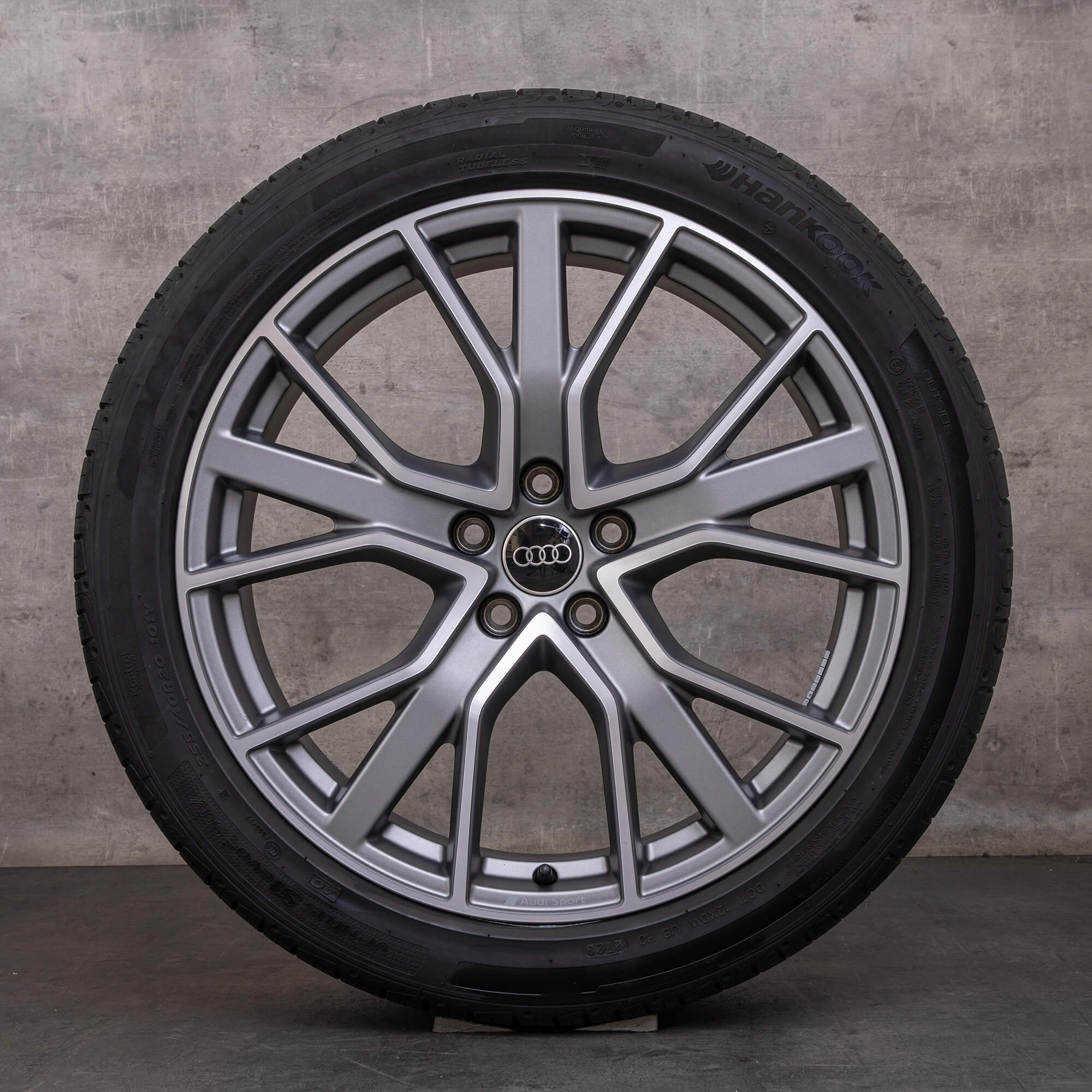 Originele Audi Q3 velgen 20 inch F3 zomerwielen 83A601025BD titan mat ...