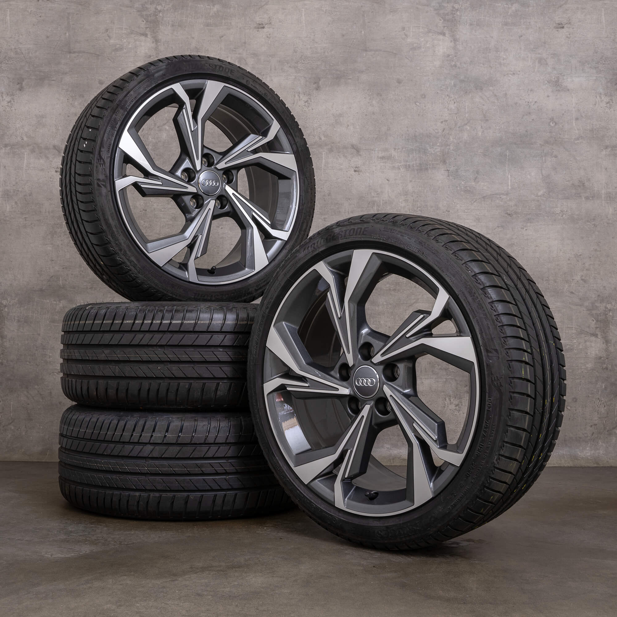OEM Audi A3 S3 rims 18 inch 8Y summer wheels 8Y0601025H anthracite high ...