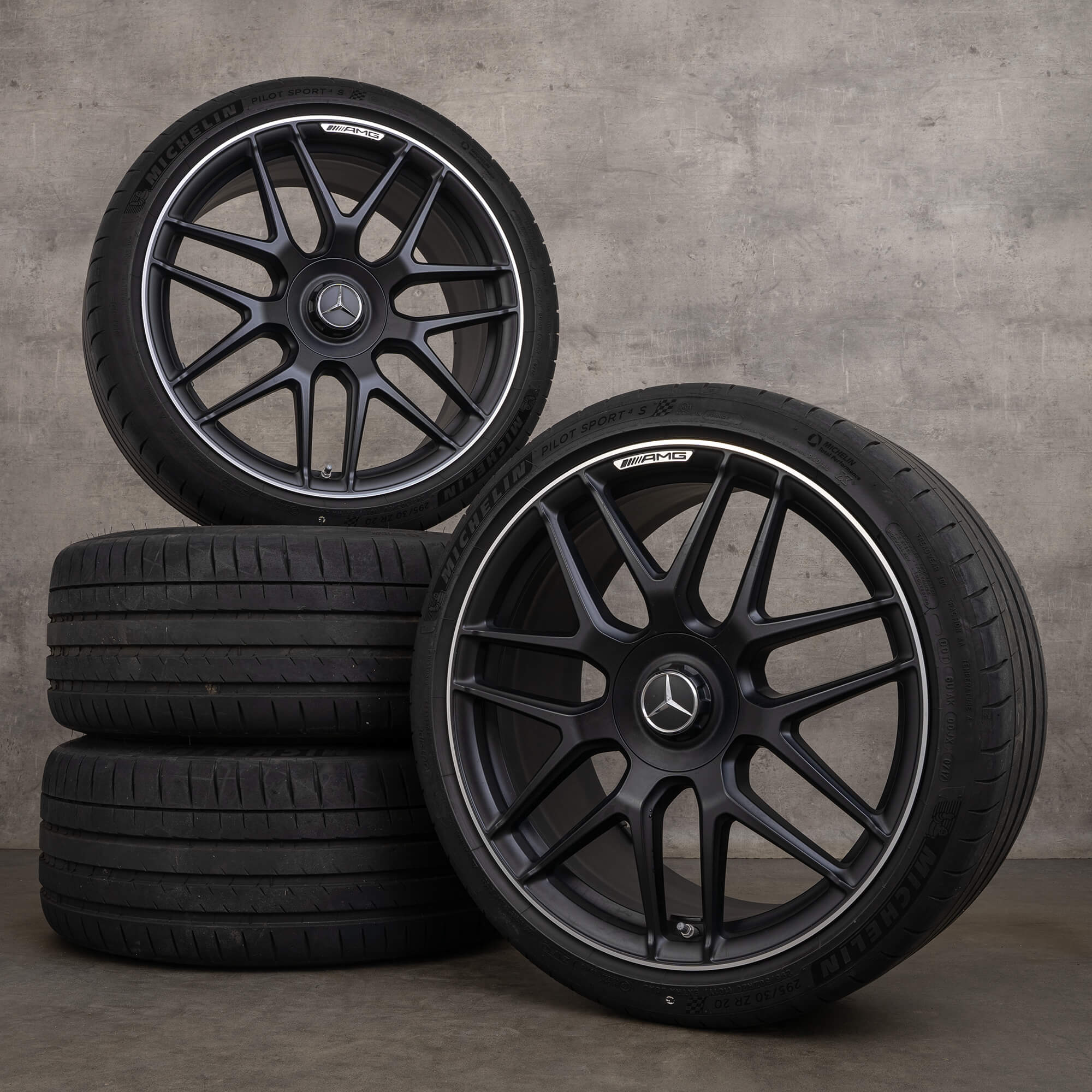 Original Mercedes AMG E63 S W213 S213 20 inch rims summer tires A2134013000