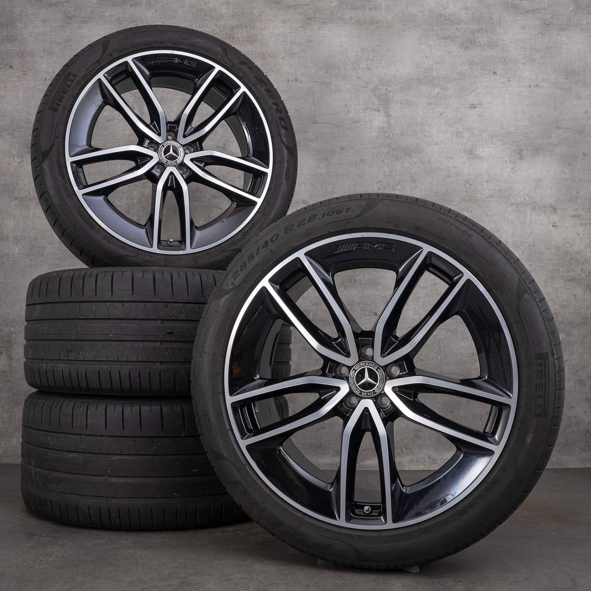 AMG 22 inch Mercedes Benz GLE SUV V167 summer wheels tires