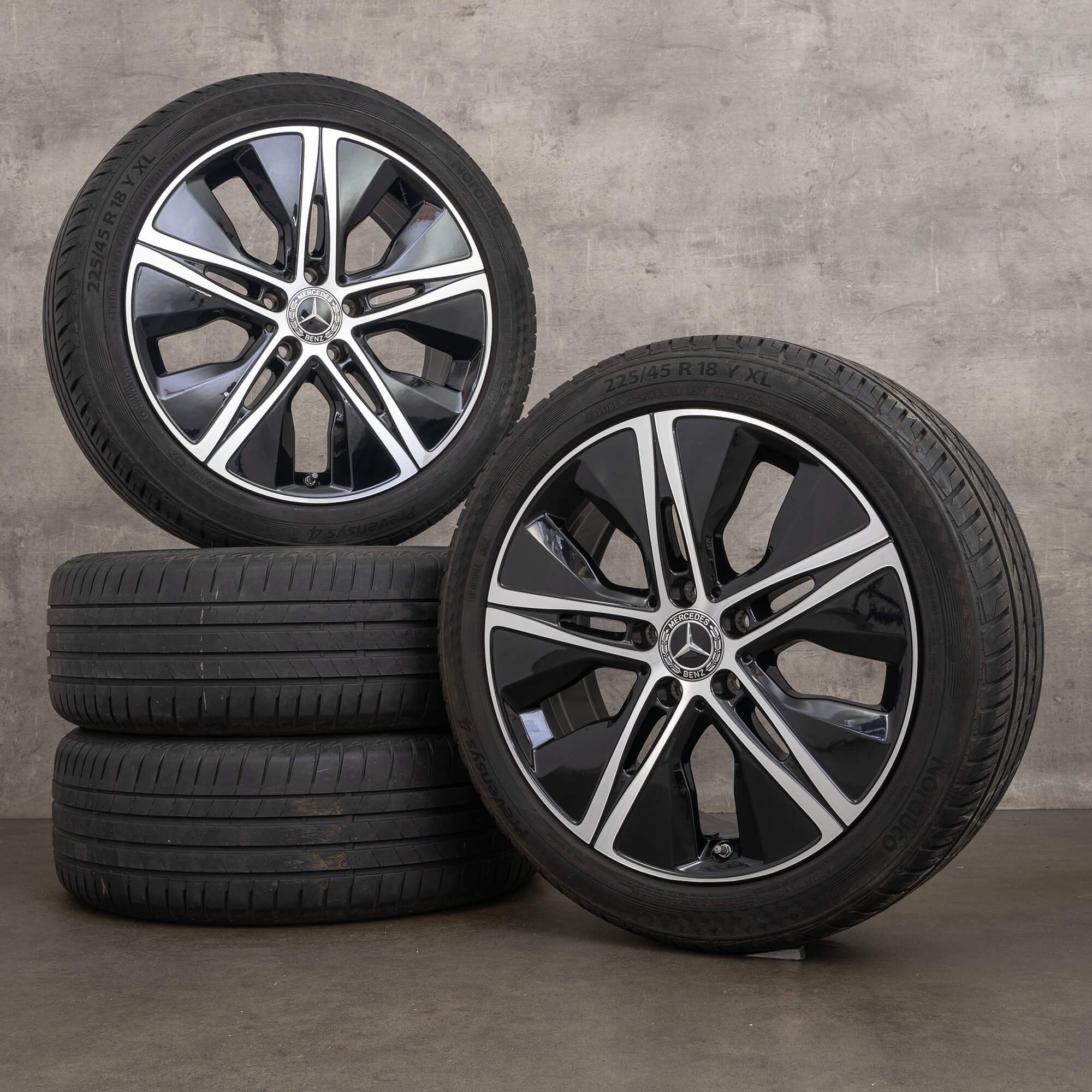 Original Mercedes W177 W247 CLA W118 18 inch rims summer tires A1774010500