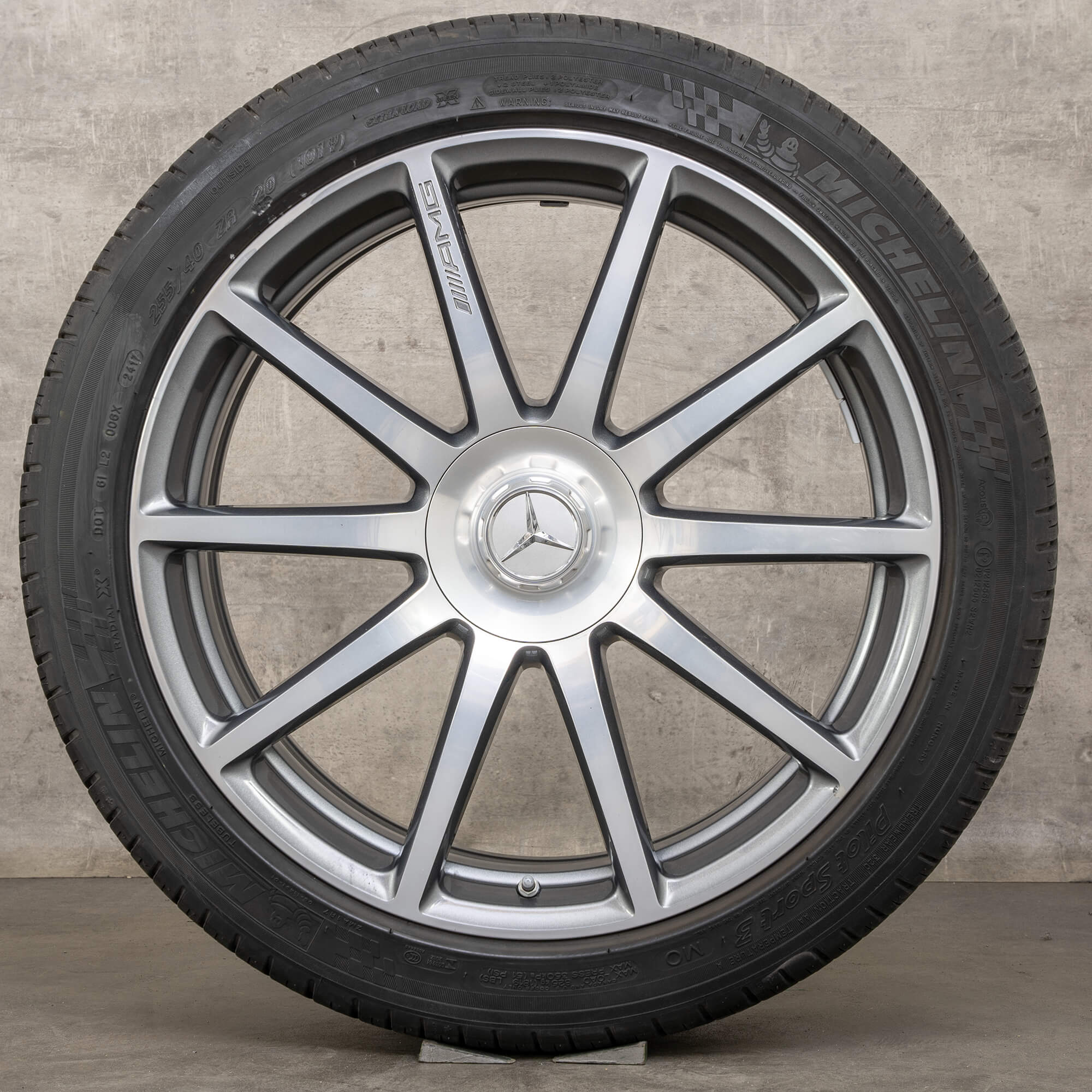 Orijinal Mercedes Benz S-Serisi S63 S65 AMG yaz jantları 20 inç W222 ...