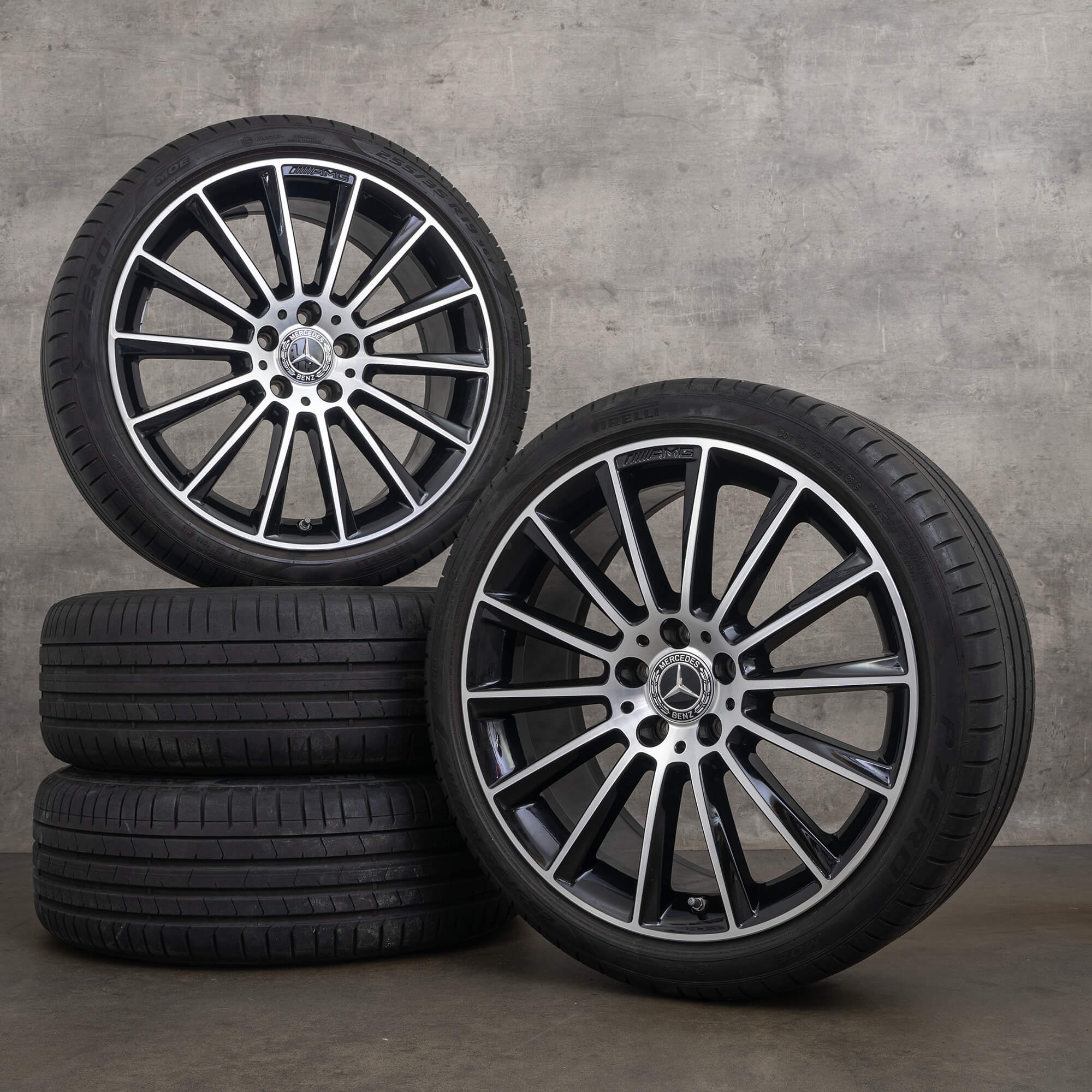 OEM AMG Mercedes Benz C-Class W205 S205 C205 A205 19 inch rims summer ...