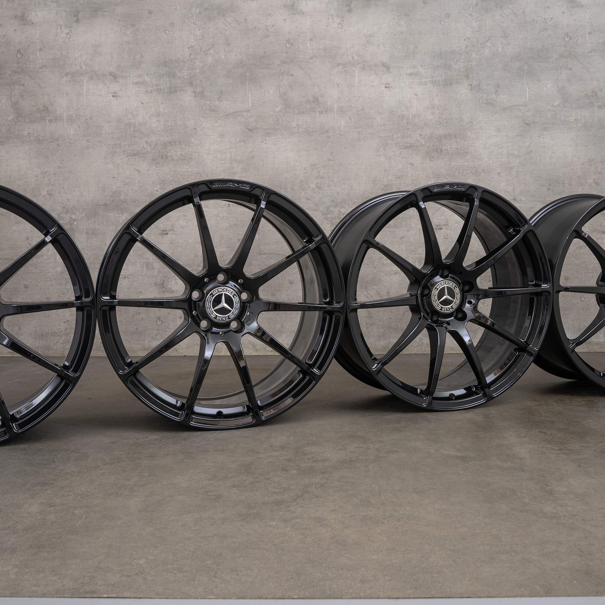 AMG Mercedes Benz C-Class W204 S204 C63 Black Series 19 inch rims black