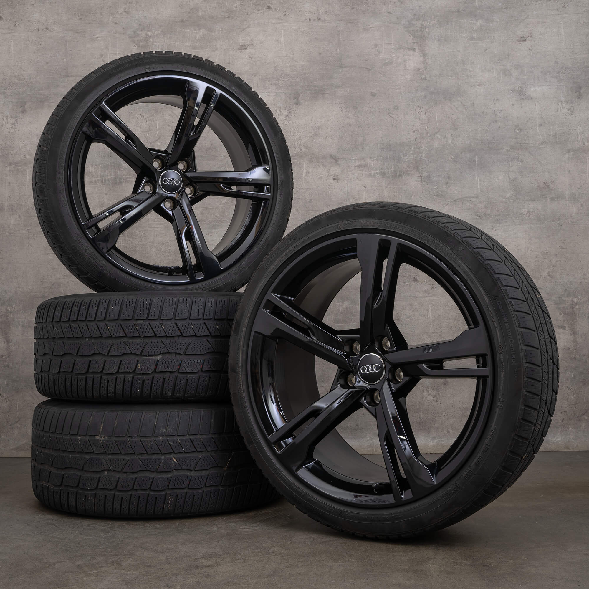 Original Audi A5 S5 F5 19 inch rims winter wheels tires Ramus Black