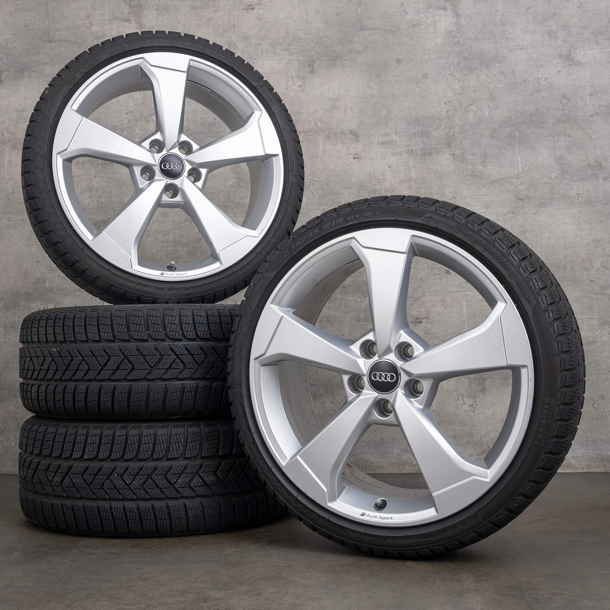 Audi A3 S3 RS3 8V Rotor II Sport winter wheels 19 inch rims tires