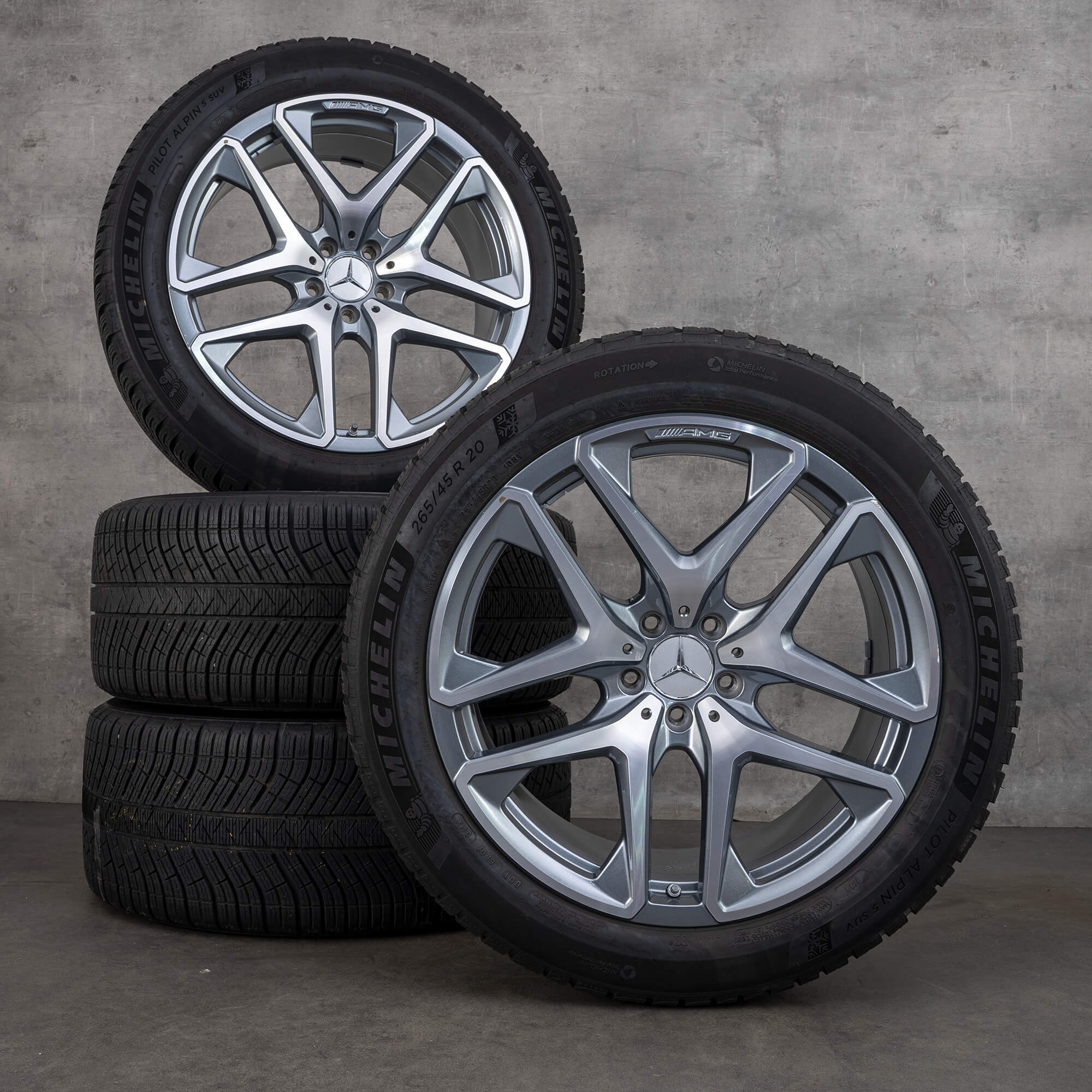 AMG GLC 63 W253 Mercedes winter wheels 20 inch rims tires 6-7 mm