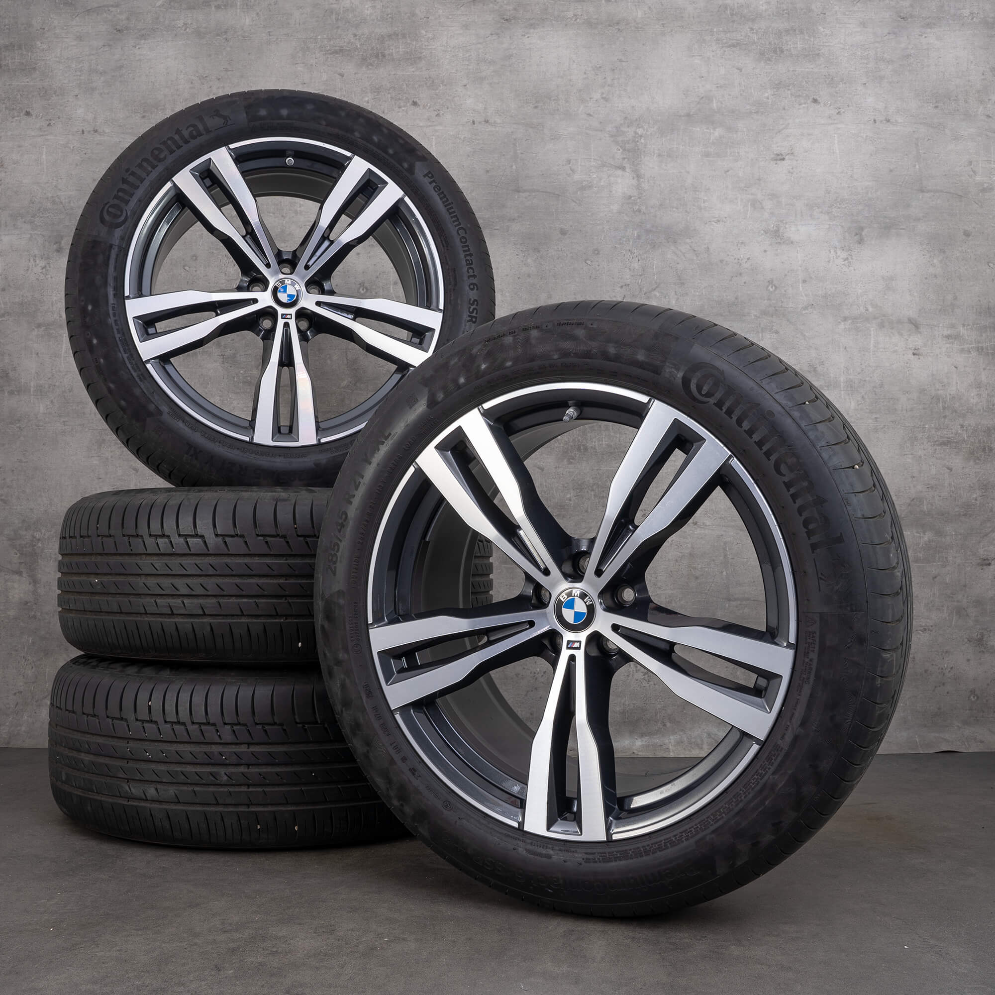 BMW 21 inch rims X7 G07 summer tires wheels styling M754 alloy rims
