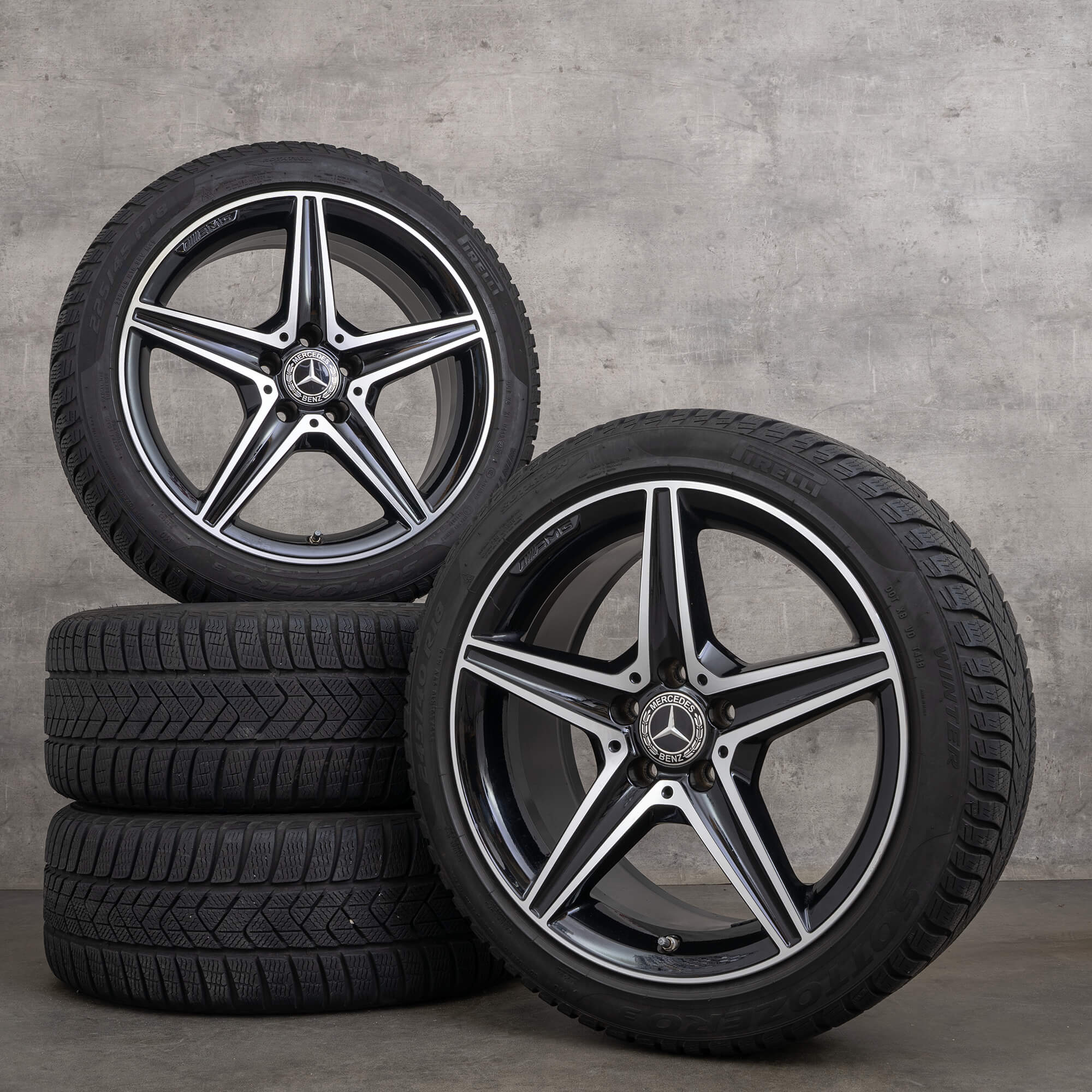AMG Mercedes Benz C43 C450 Sport W205 winter wheels 18 inch rims