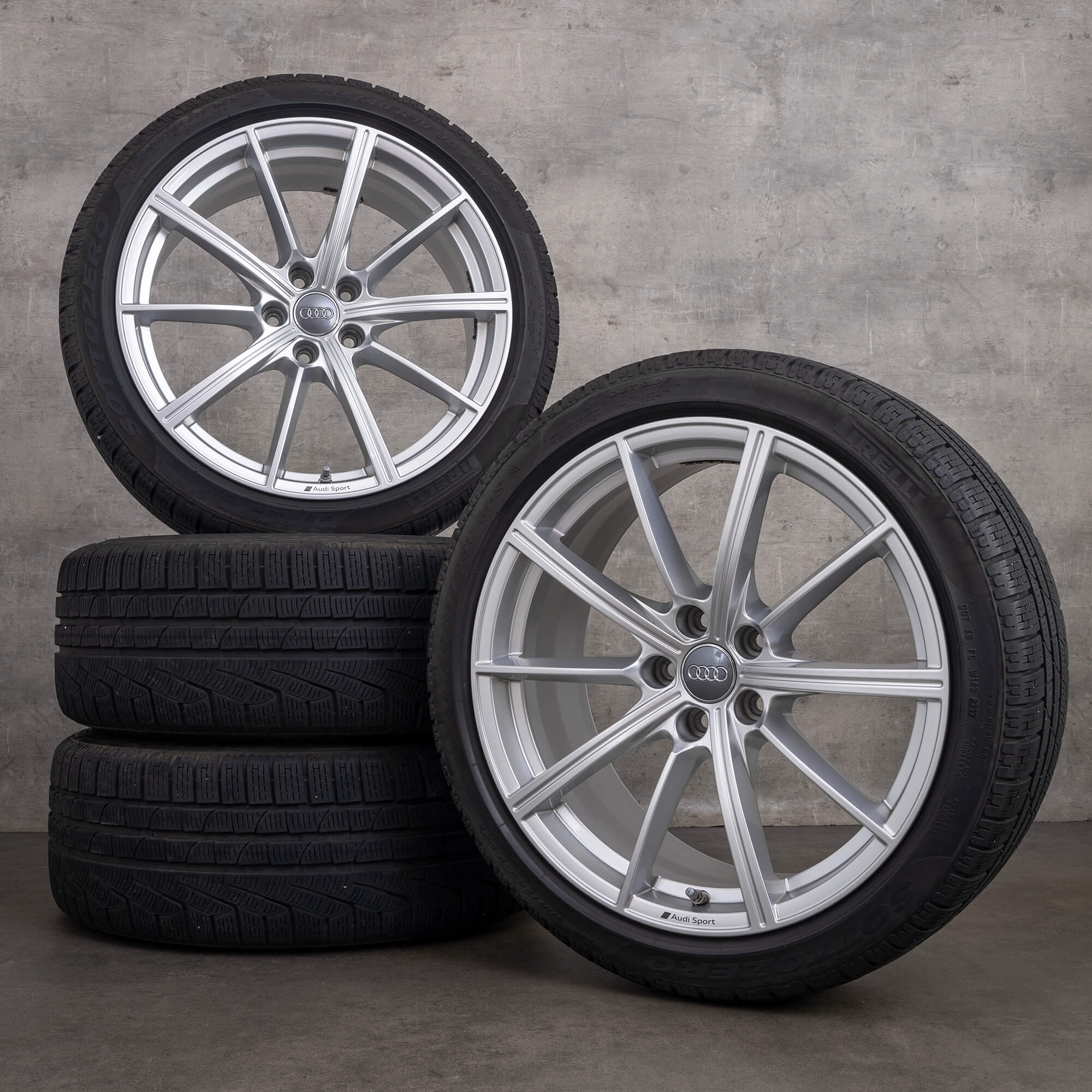 OEM Audi RS4 RS5 winter wheels 19 inch B9 8W rims 8W0601025CP silver