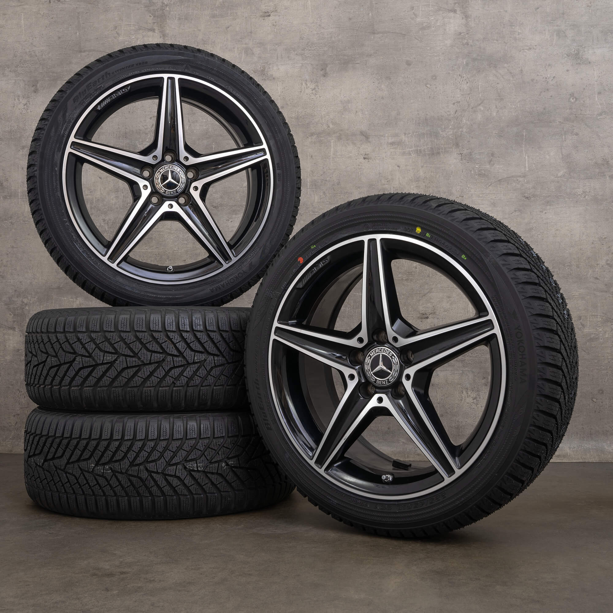 Llantas deportivas originales AMG Mercedes Clase C C43 C450 de 18 ...
