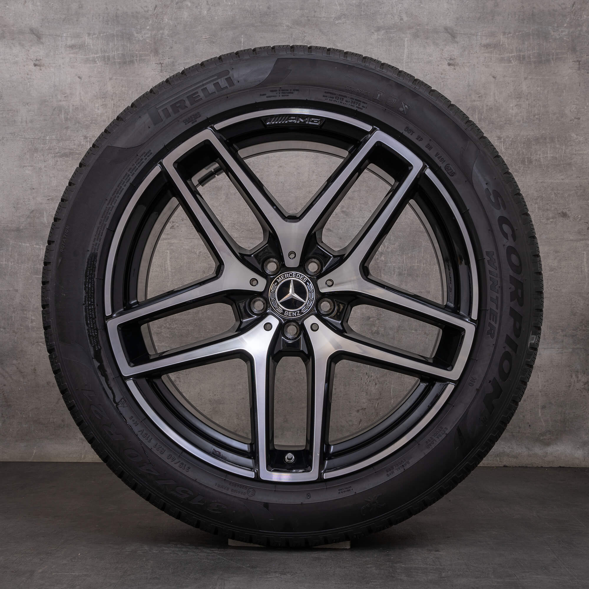 Original Mercedes Benz GLE 43 63 & S AMG vinterhjul 21 tum C292 fälgar ...