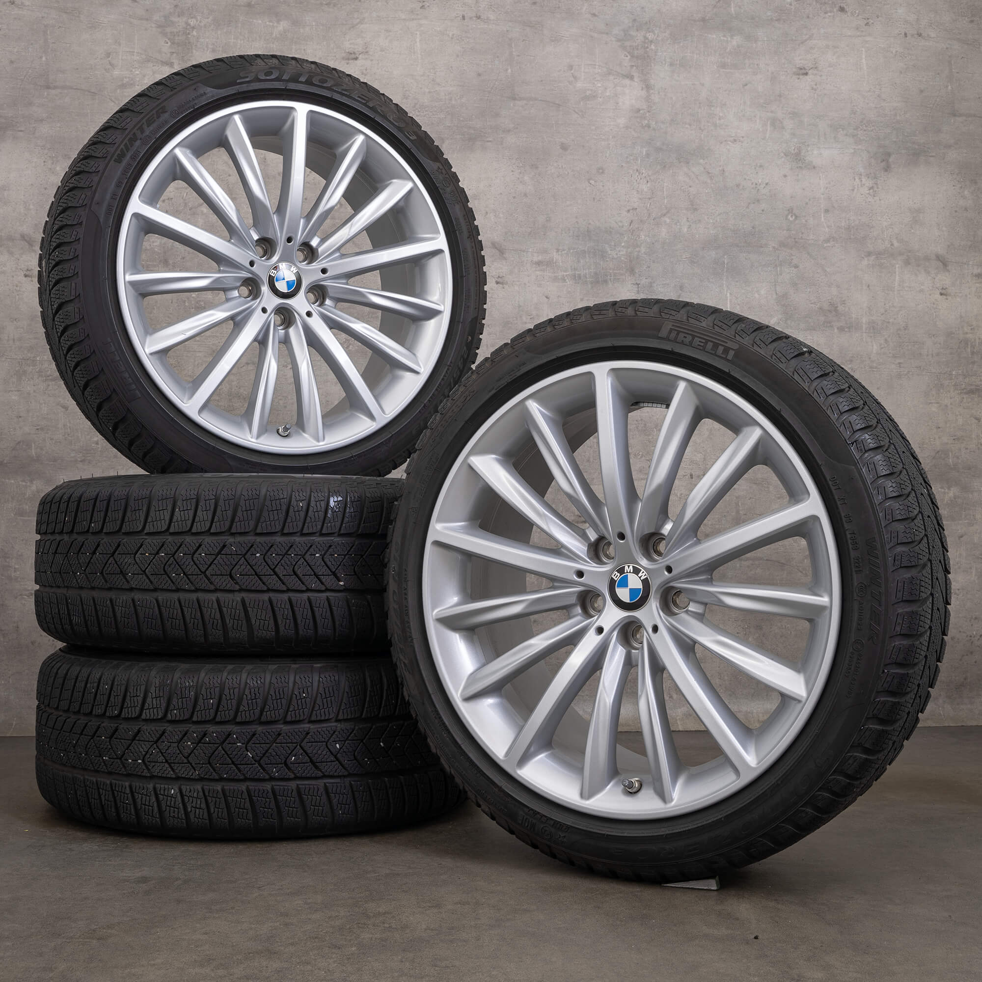 Original BMW 5 Series G30 G31 winter tires 19 inch rims 633 wheels 6863419