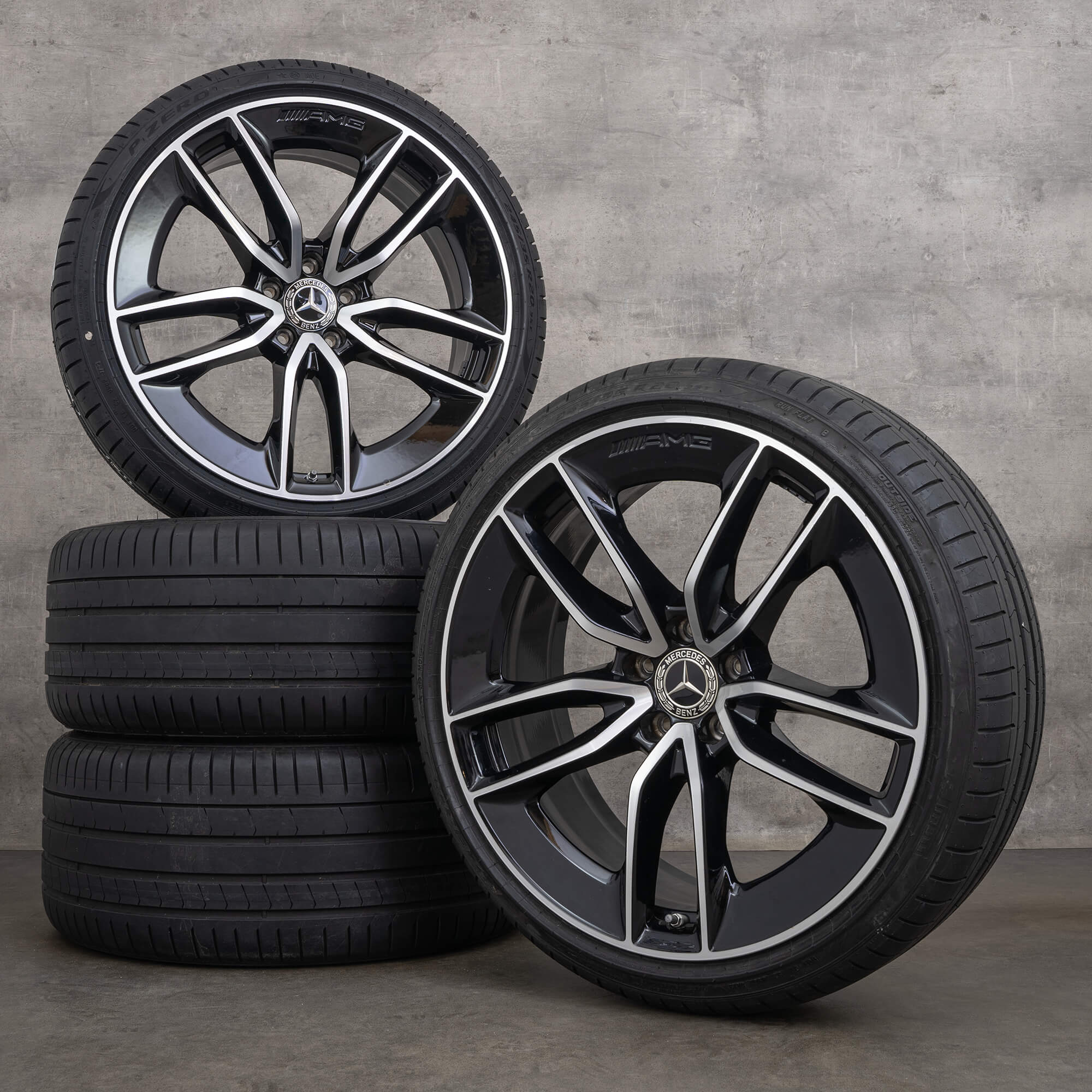 AMG Mercedes Benz CLS 53 4Matic C257 summer wheels tires 20 inch rims