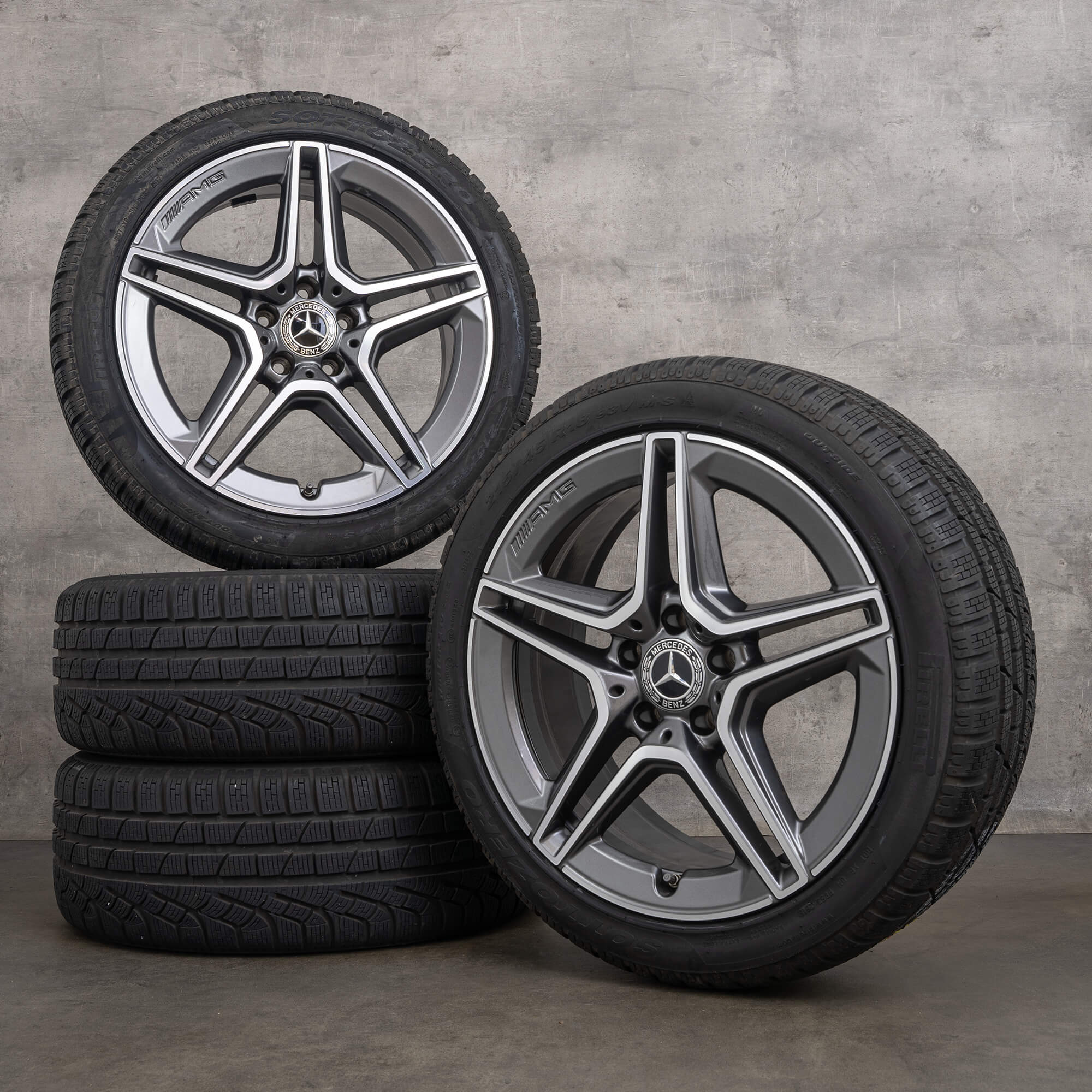 AMG Mercedes Benz A-Class A35 W177 winter wheels tires 18 inch rims