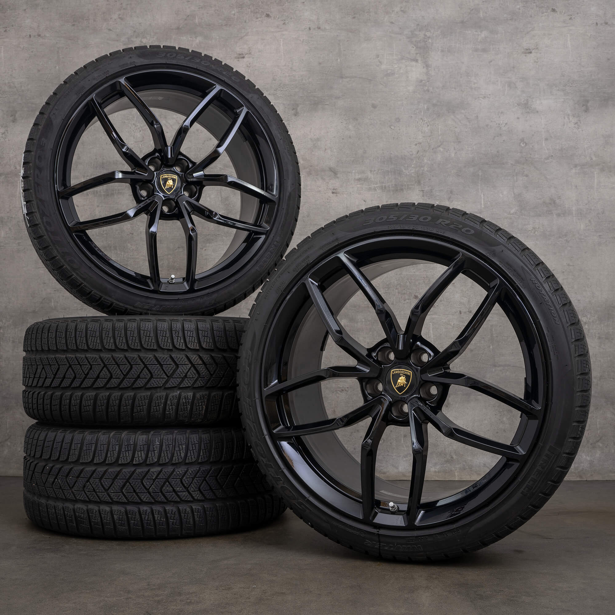 Lamborghini Huracan winter wheels 20 inch rims tires Mimas 6.5 mm