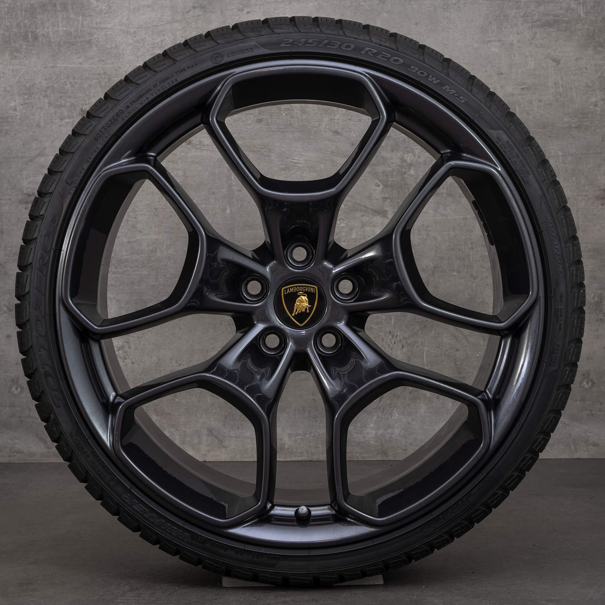 Lamborghini 20 inch Huracan rims Giano alloy winter tires wheels