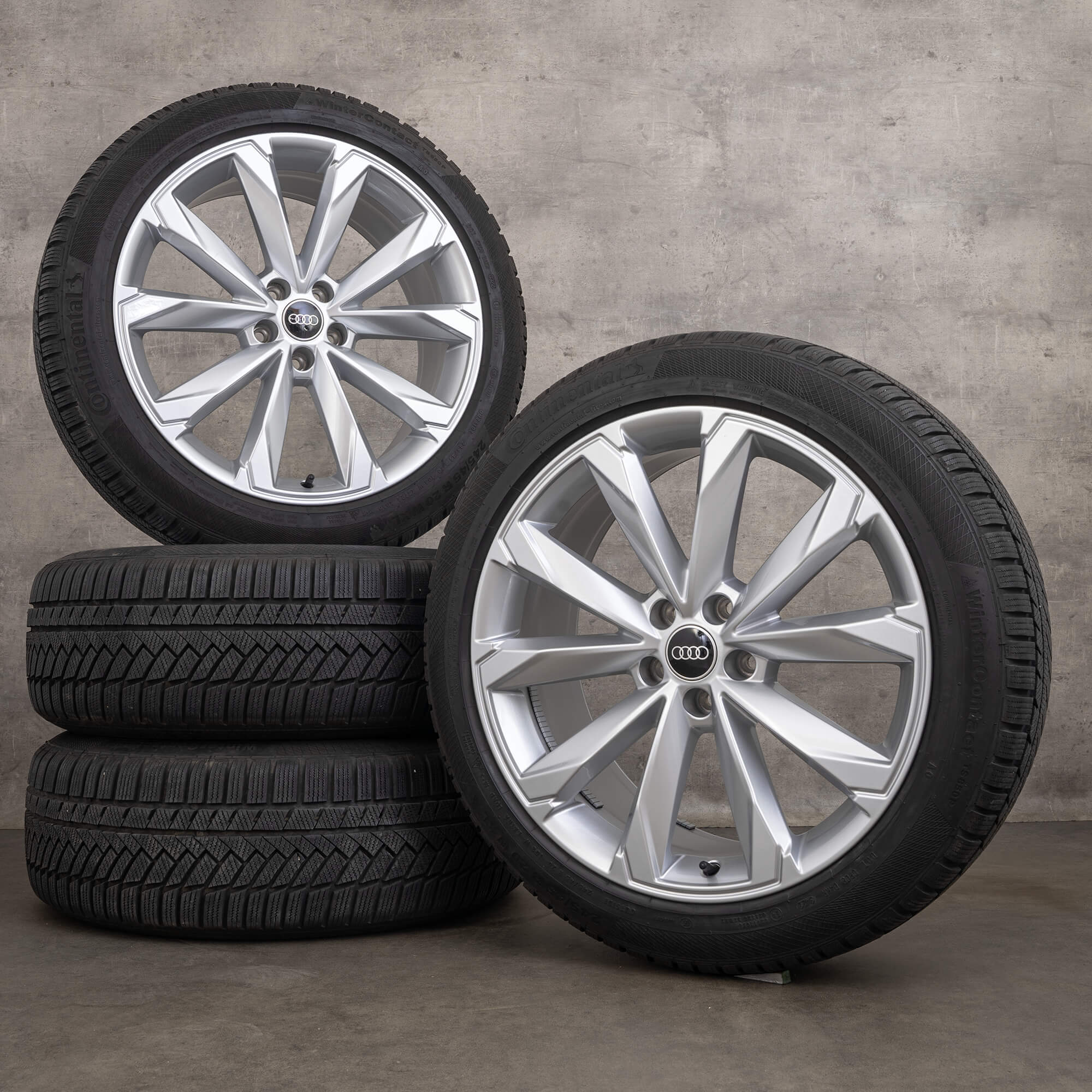 Original Audi A6 4K C8 Allroad 20 inch summer tires rims 4K9601025B silver