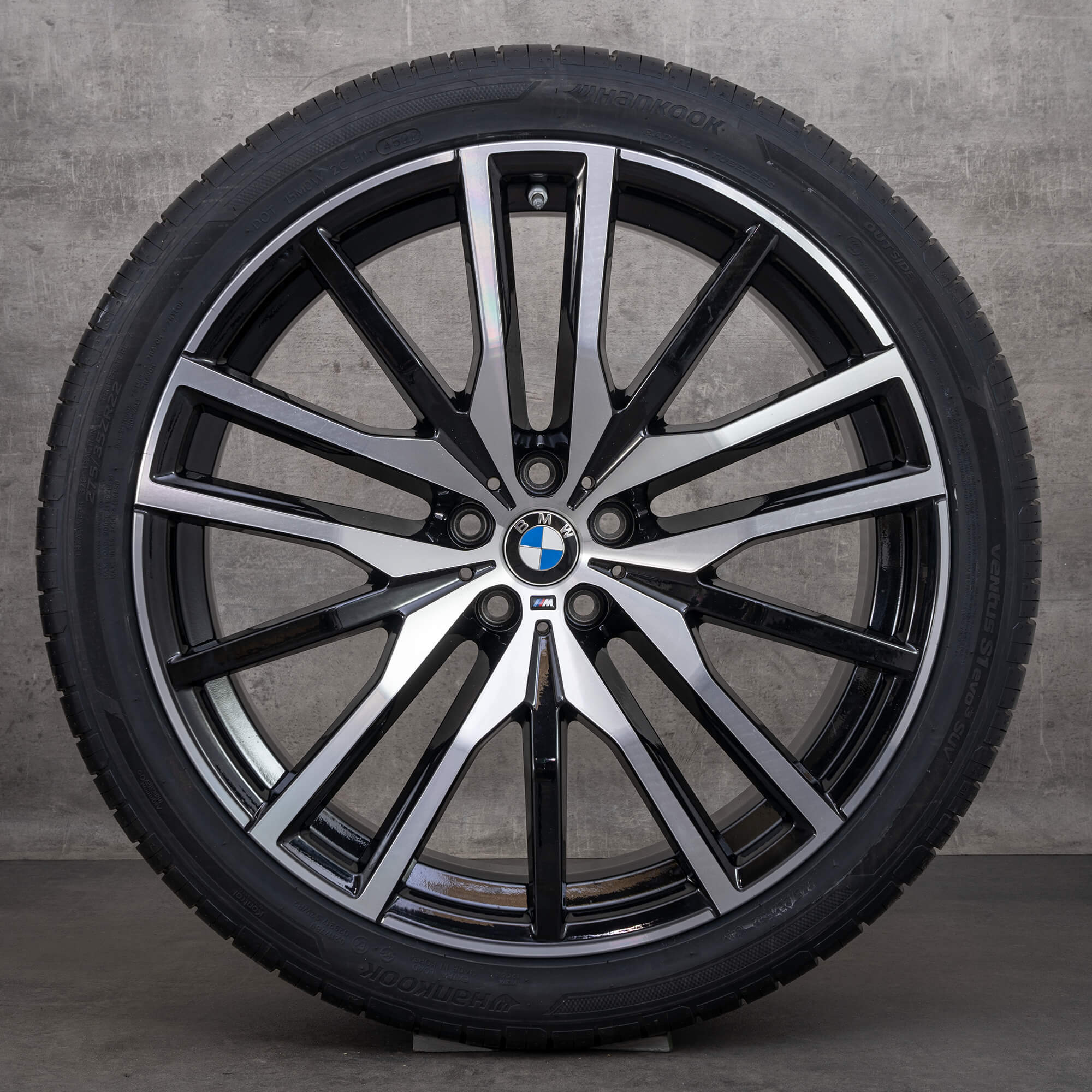 BMW 22 inch rims X5 G05 X6 G06 M742 summer tires wheels 8090013 8090014