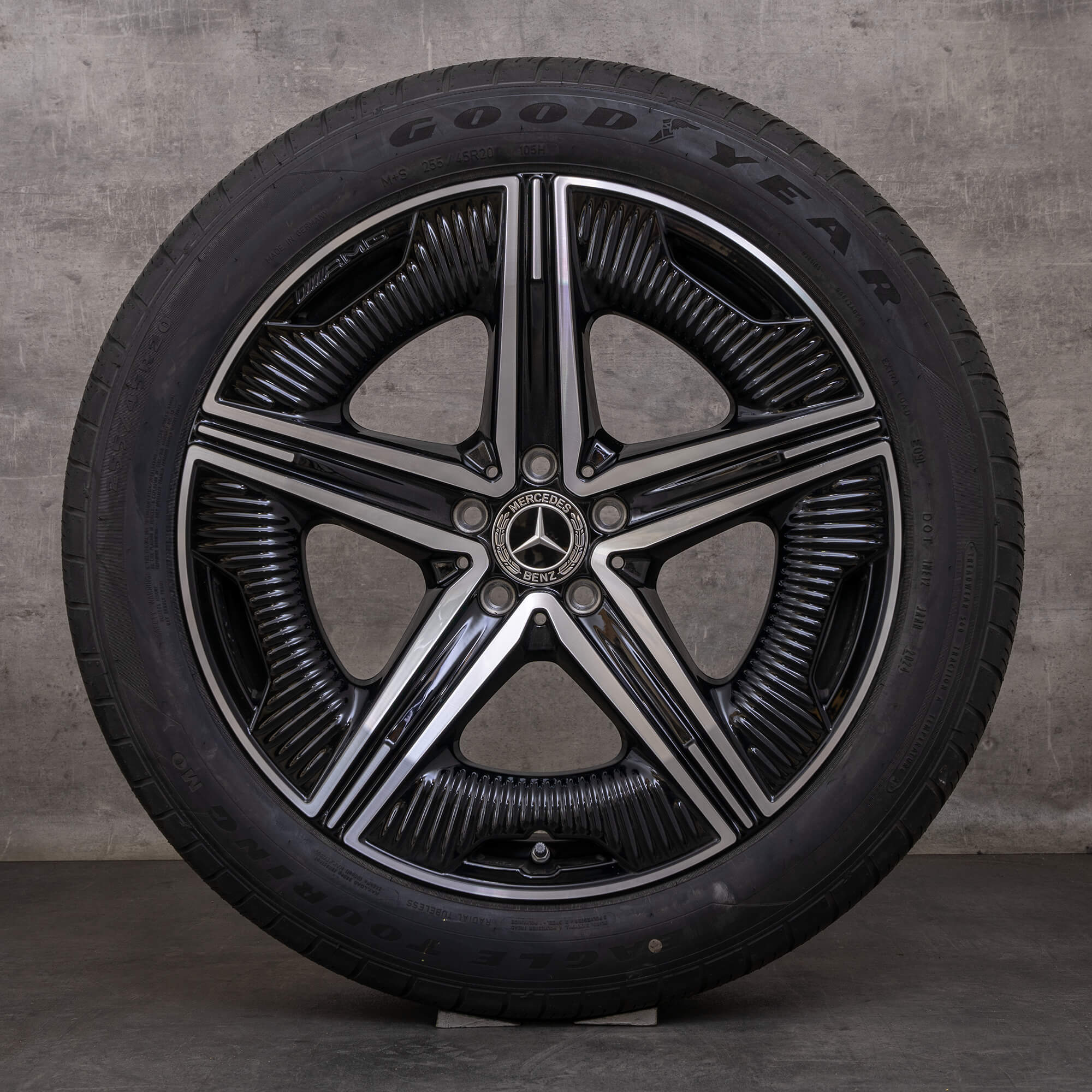 OEM Mercedes Benz EQS rims 20 inch V297 summer wheels A2974012300 black ...