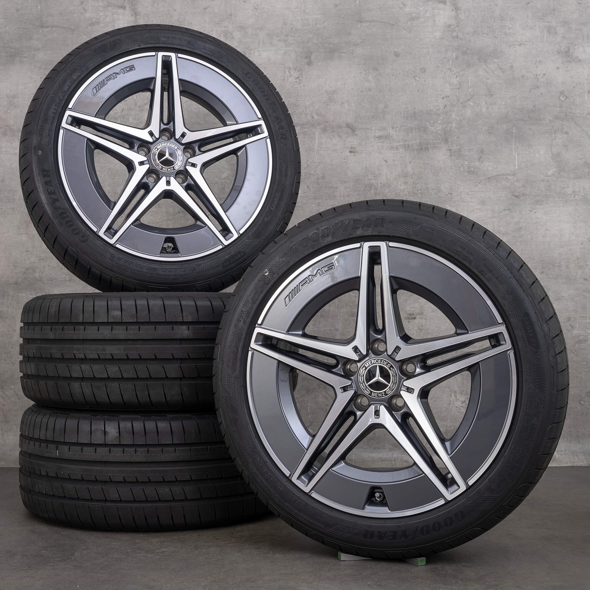 OEM AMG Mercedes C Class W206 S206 18 inch wheels summer tires ...