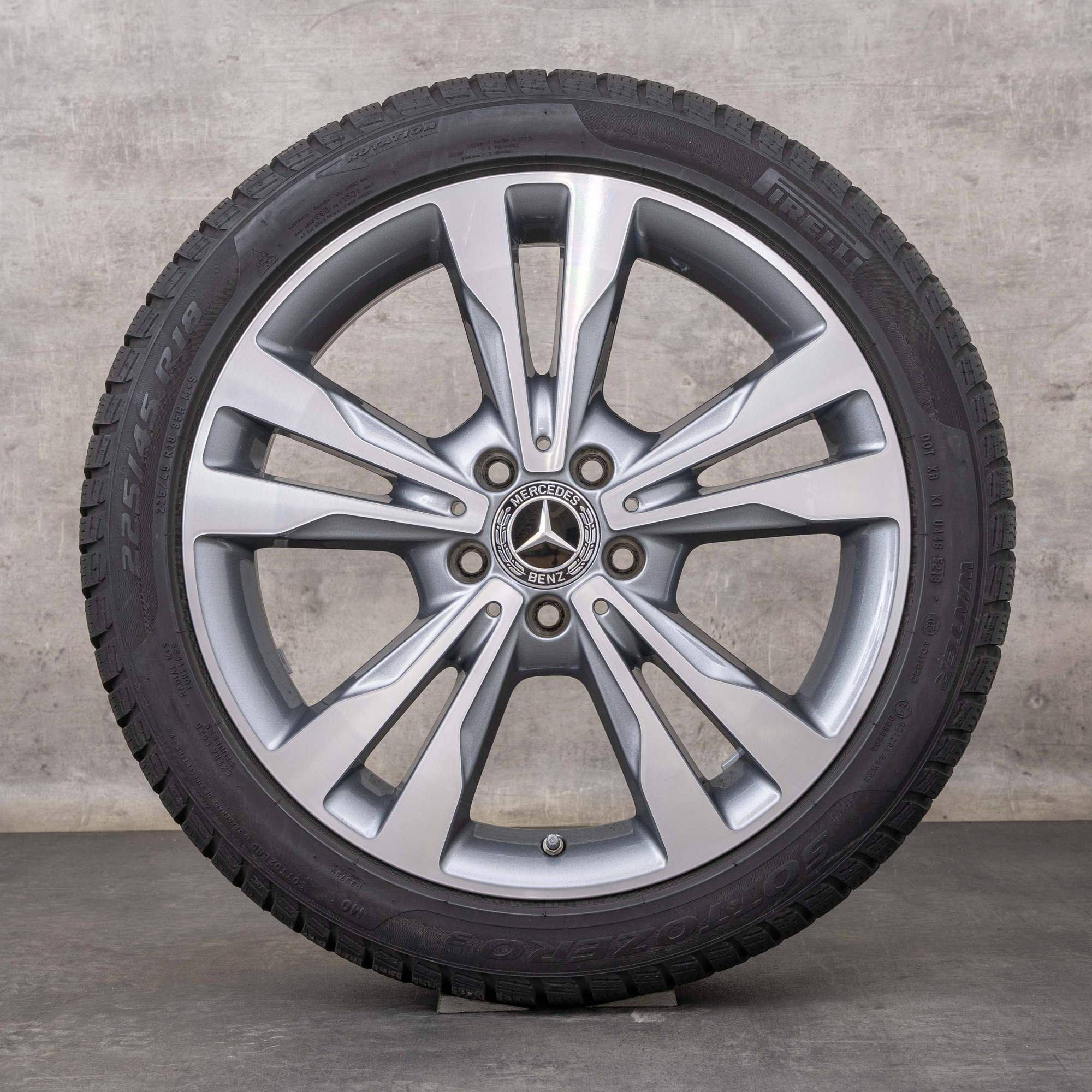 Original Mercedes Benz C-Klasse Winterräder 18 Zoll W205 S205 C205 A205 ...