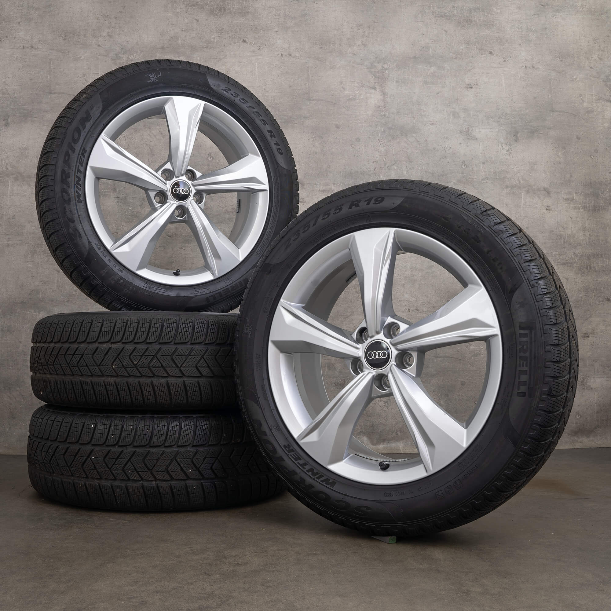 OEM Audi Q5 SQ5 II FY 19 inch rims winter tires 80A601025K wheels ...