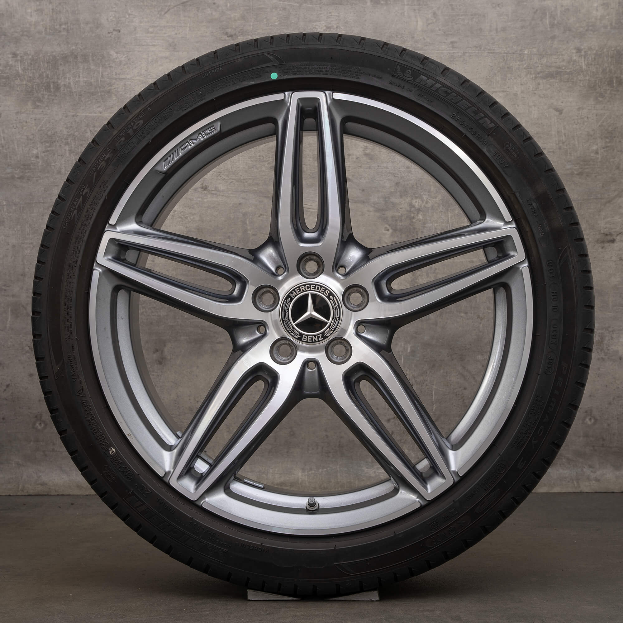 Original AMG Mercedes W213 S213 C238 A238 19 inch rims summer tires