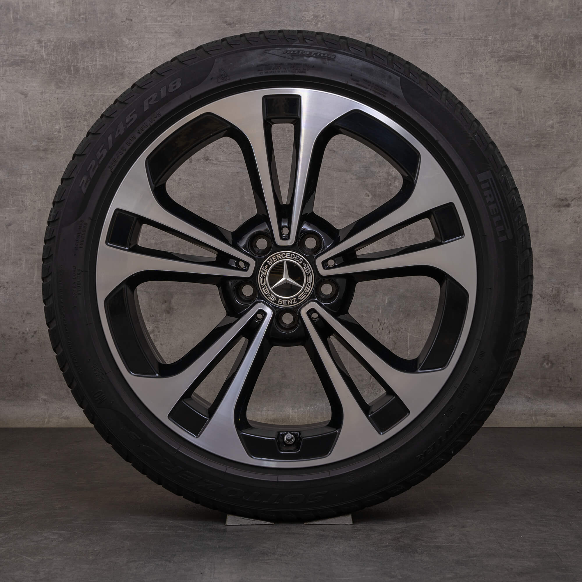 Oem Mercedes Benz Classe C pneus hiver 18 pouces W206 S206 jantes ...