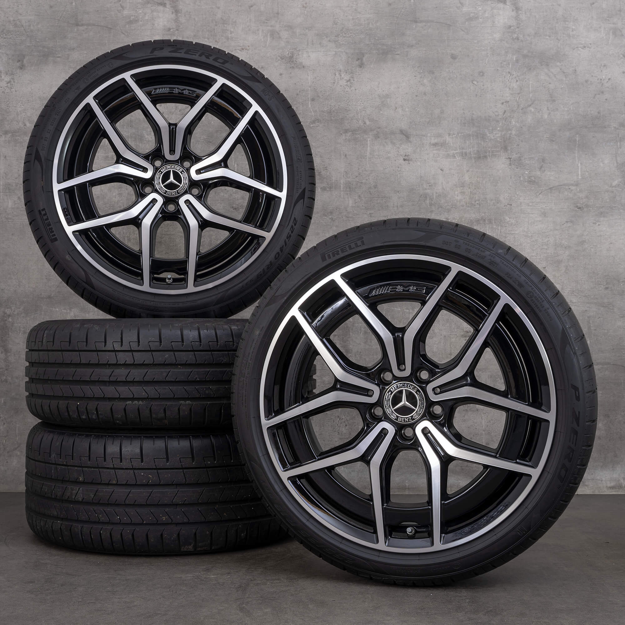 AMG 19 inch Mercedes Benz rims C-Class W206 S206 summer tires wheels