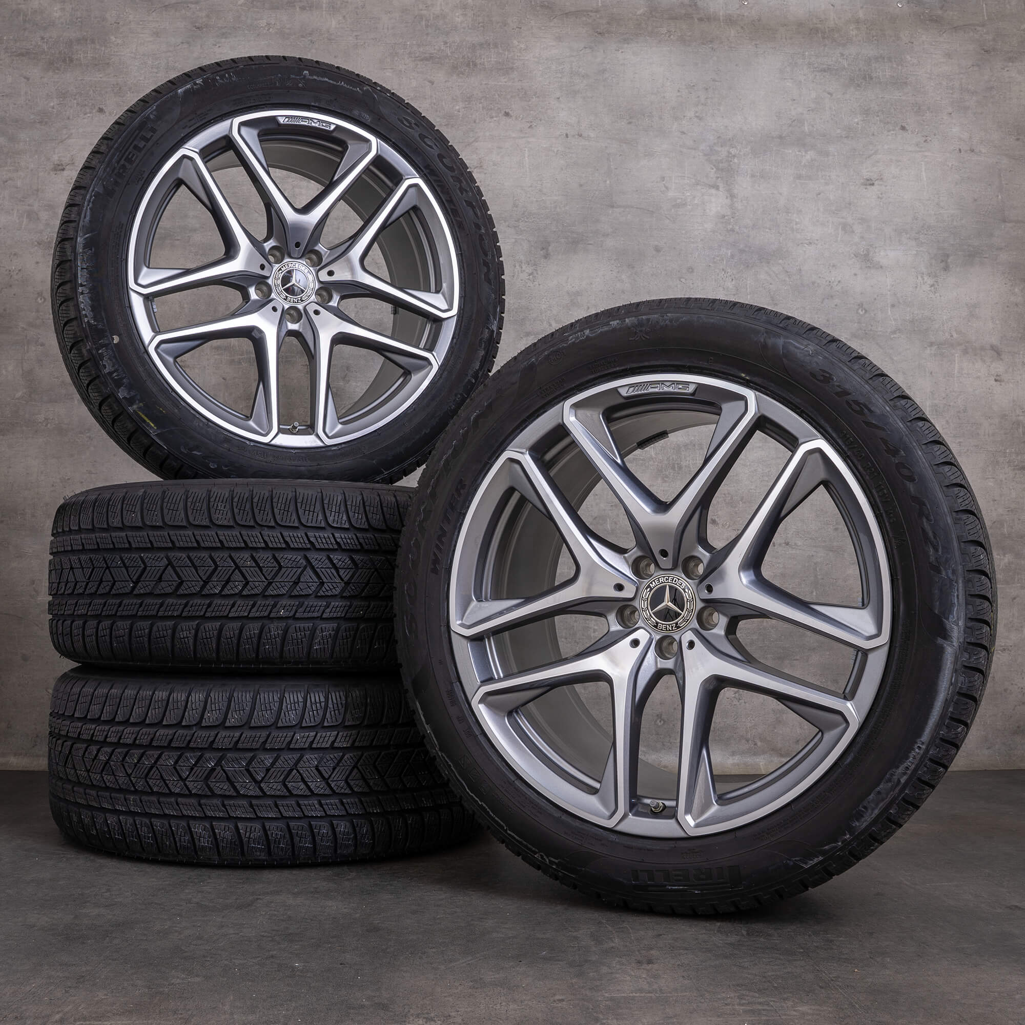 Original Mercedes Benz GLE 53 63 AMG 4Matic+ Vinterhjul 21 tum X167 ...