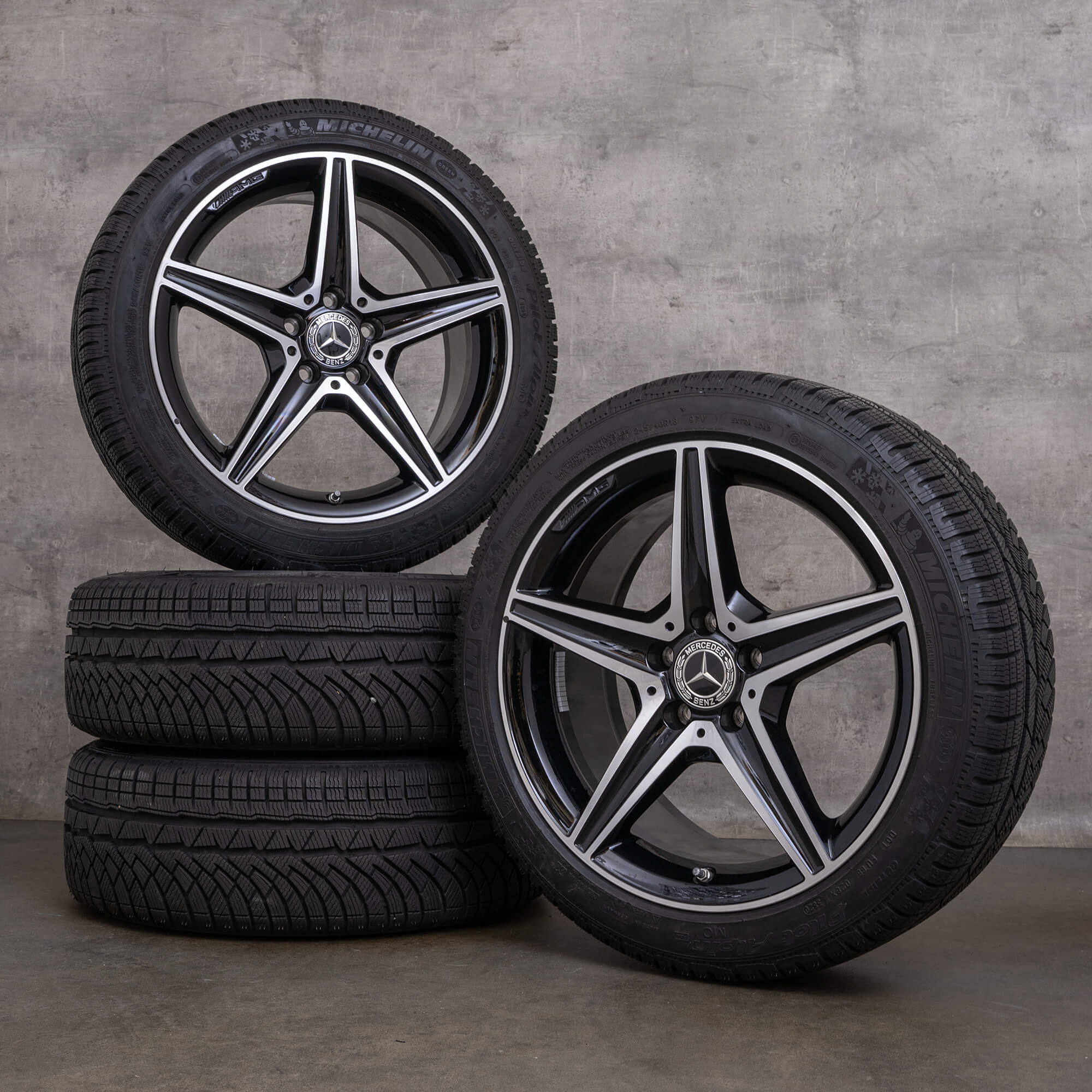 OEM Mercedes Benz C-Class C43 C450 Sport AMG winter wheels 18 inch W205 ...