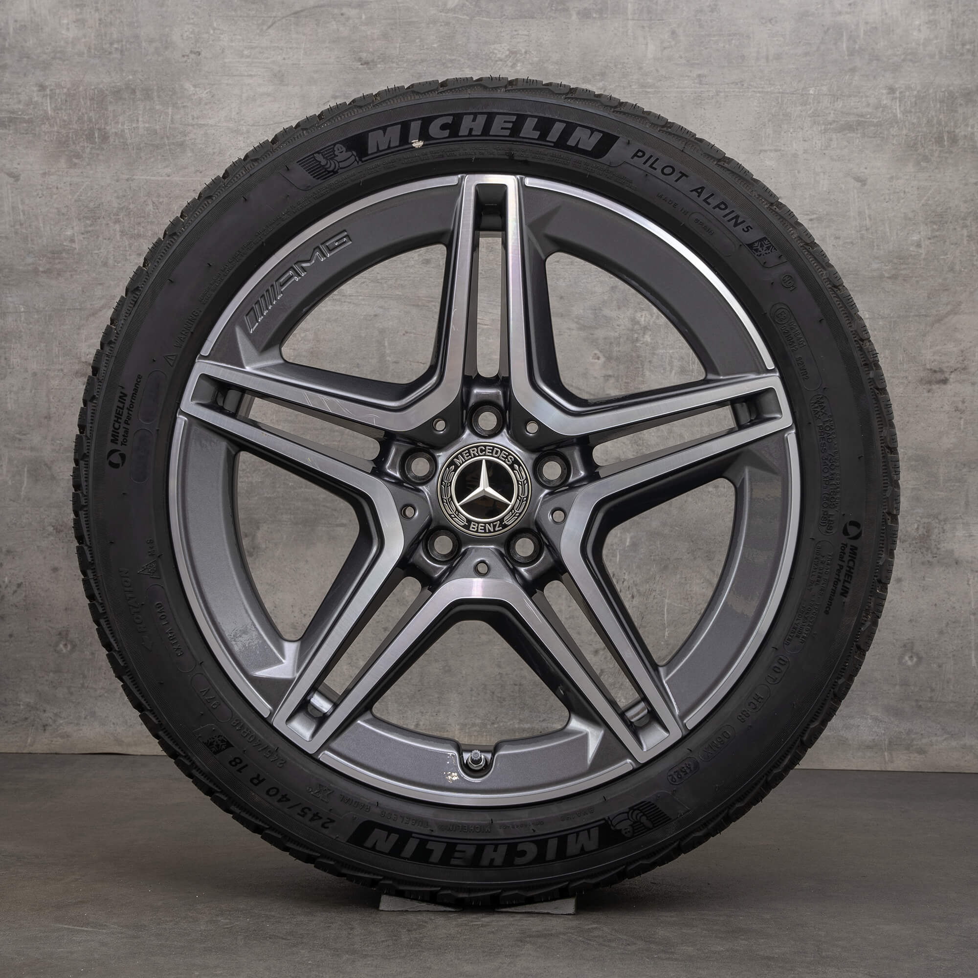 AMG Mercedes Benz C Class W205 C43 C450 Sport winter wheels 18 inch tires