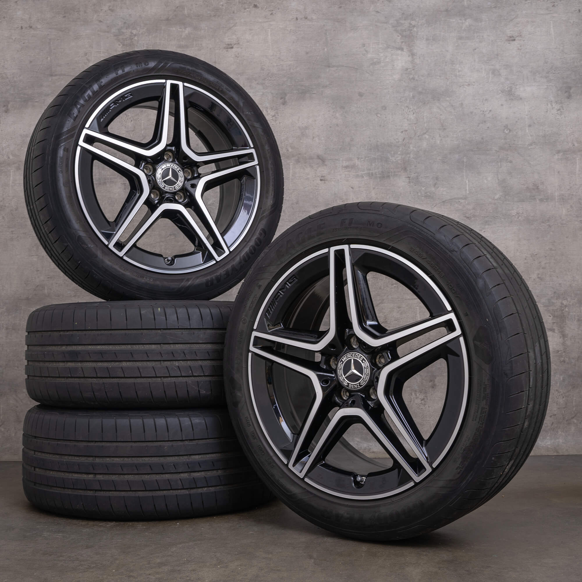 OEM Mercedes Benz E-Class AMG rims 18 inch W213 S213 C238 A238 summer wheels A2134016300 black ...