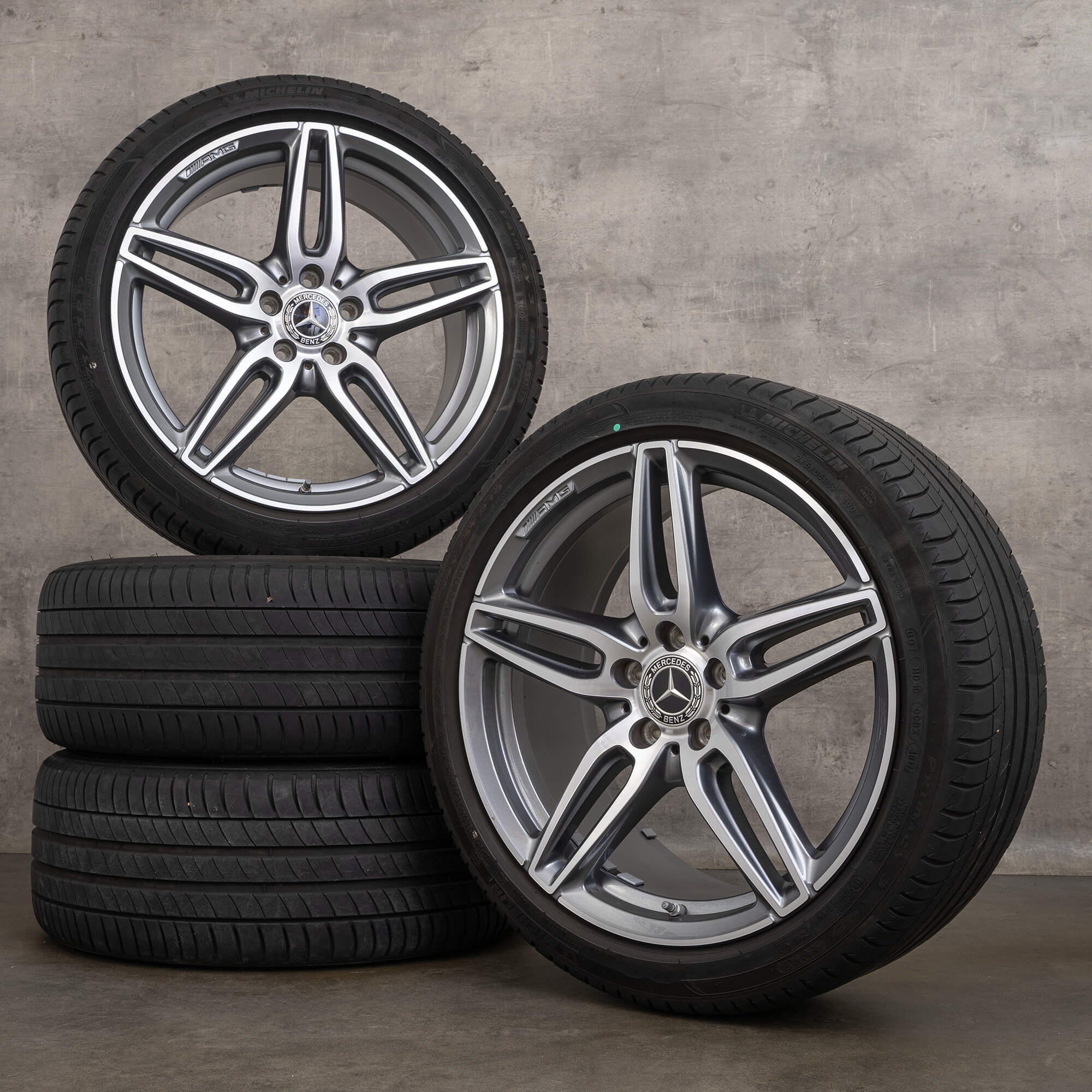 Original AMG Mercedes W213 S213 C238 A238 19 inch rims summer tires